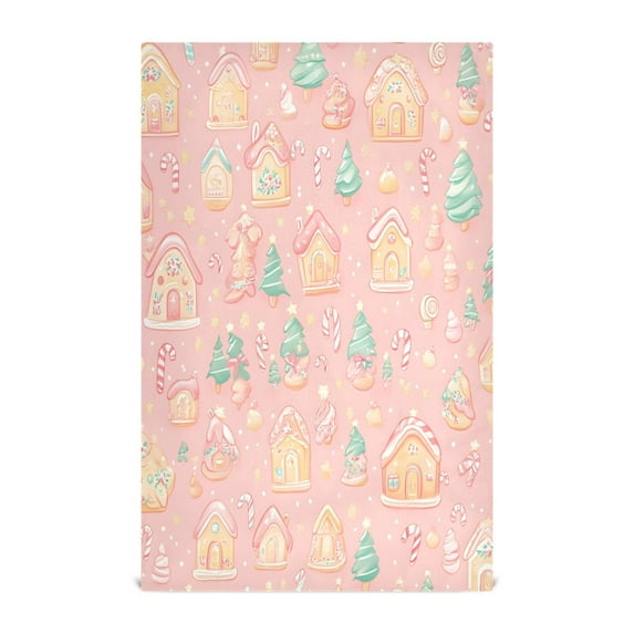 Candy House Pattern Kitchen Towels Dishcloth Decorative Waffle Towels ...