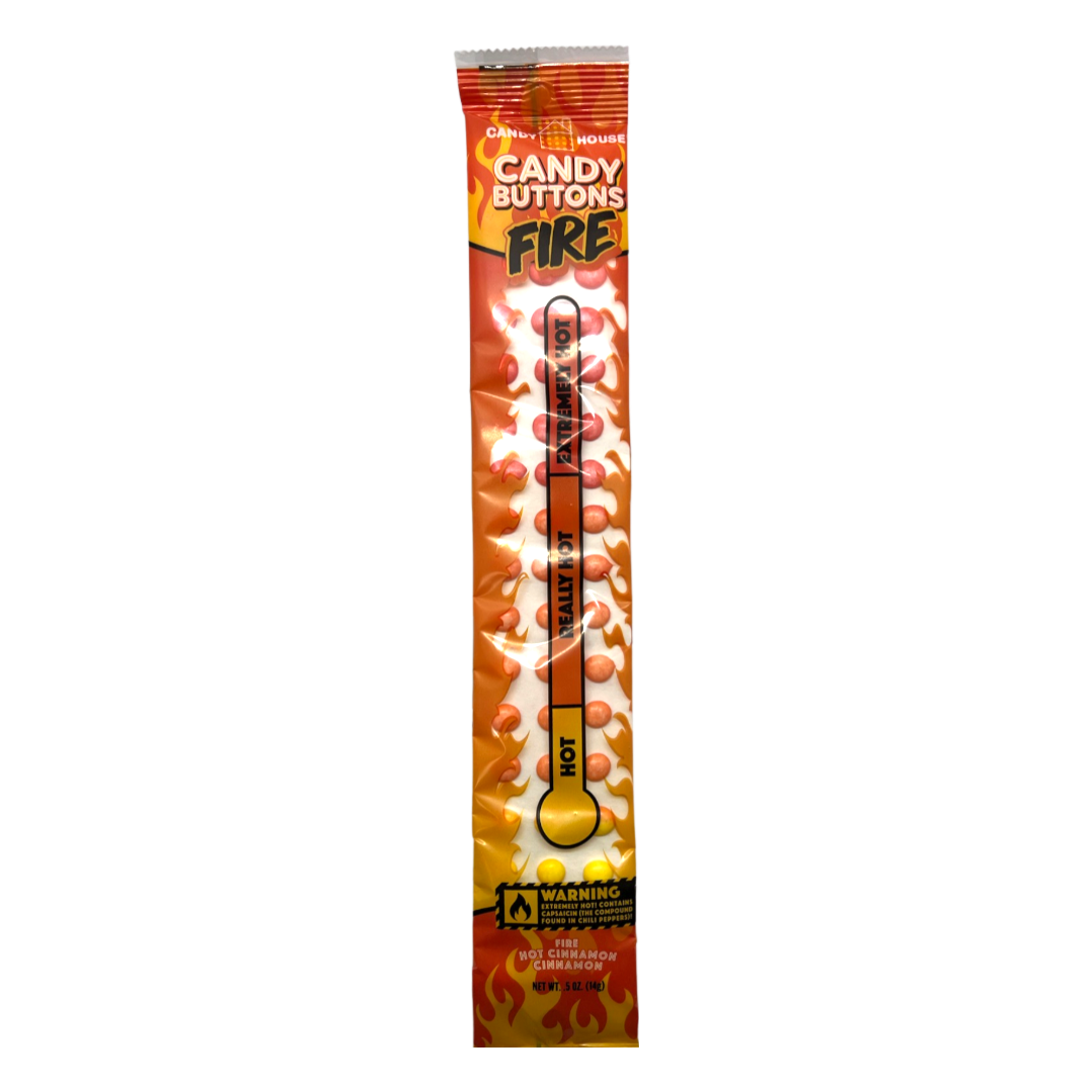 12 oz. Candy Buttons Fire Strips of Cinnamon-Flavored Candy - 24 Piece ...