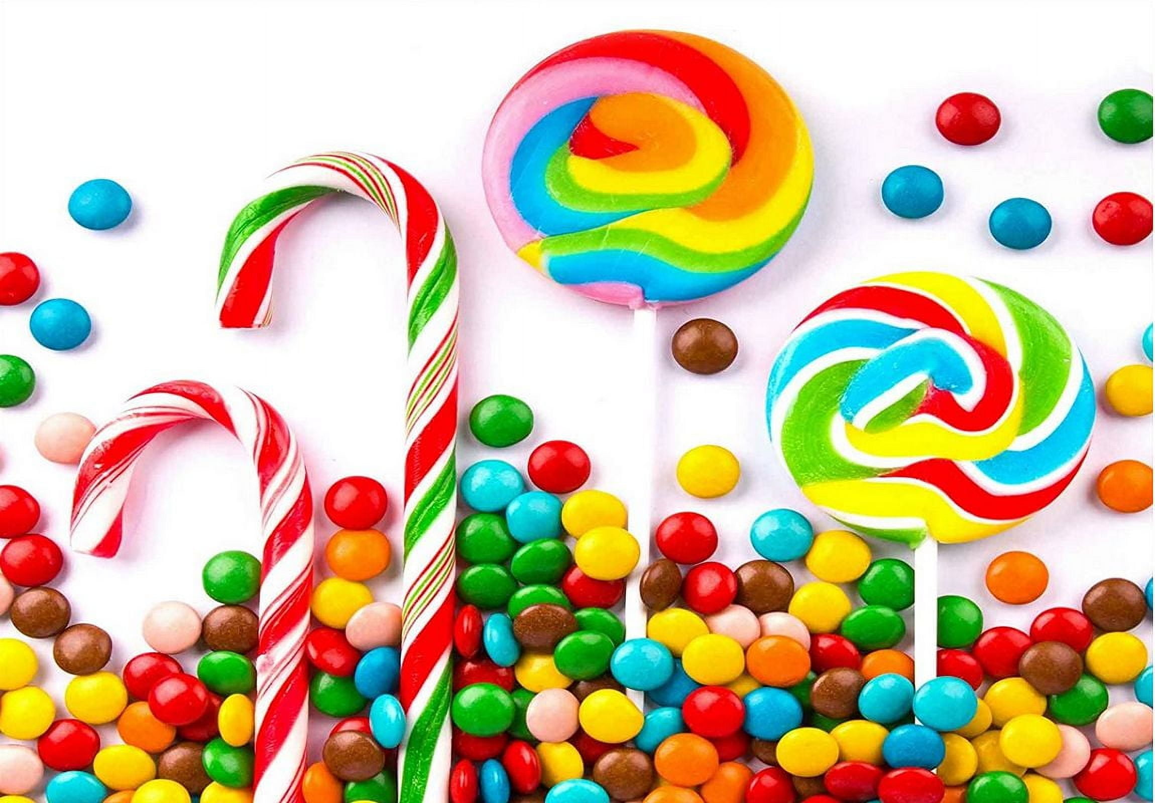 Candy Ice Cream Baby Shower Cake Custom Birthday Backdrop Sweet Donut ...