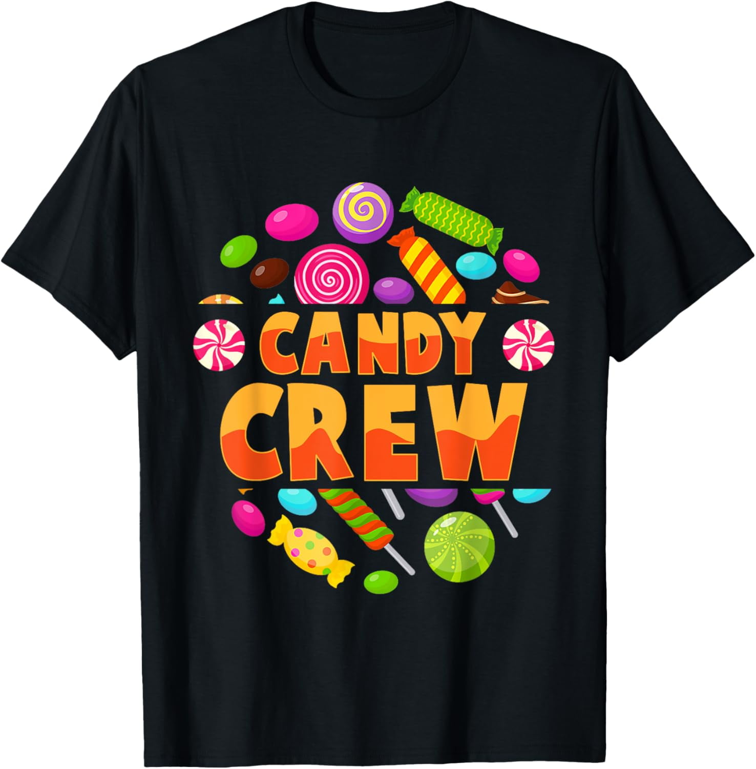 Candy Land Candy Crew Decorations Sweetie Candy Squad T-Shirt men and ...