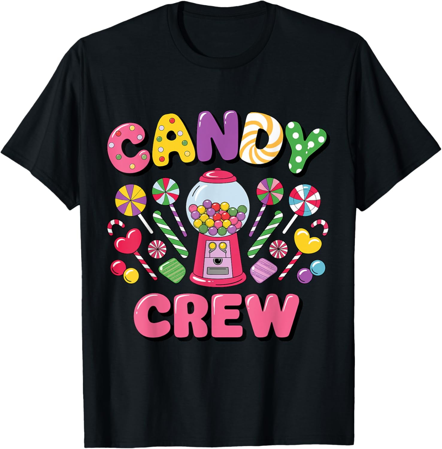 Candy Land Candy Crew Decorations Sweetie Candy Squad cool T-Shirt men ...