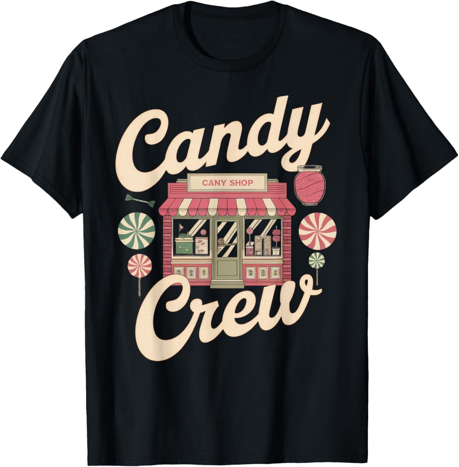 Candy Land Crew Sweet Treats Party Retro Family Matching T-Shirt ...