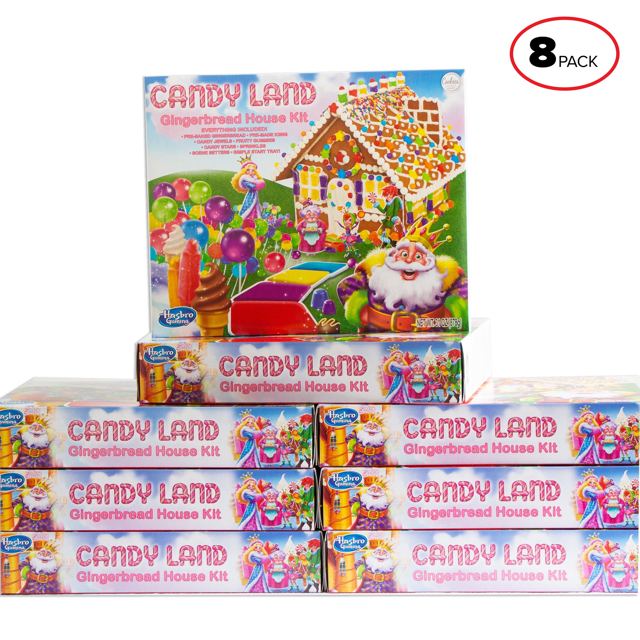 Candy Land Pre-Built Gingerbread House Kit, Christmas Cookie, 29oz ...