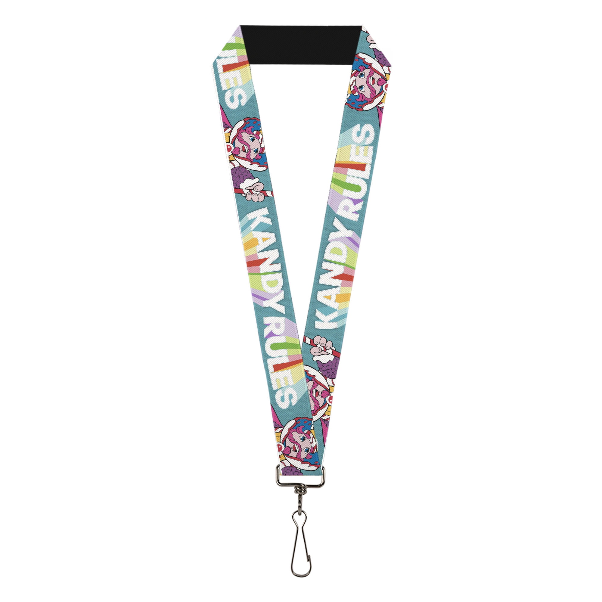 Candy Land Lanyard, Candy Land Kandy Rules King Kandy Pose Teal Multi ...