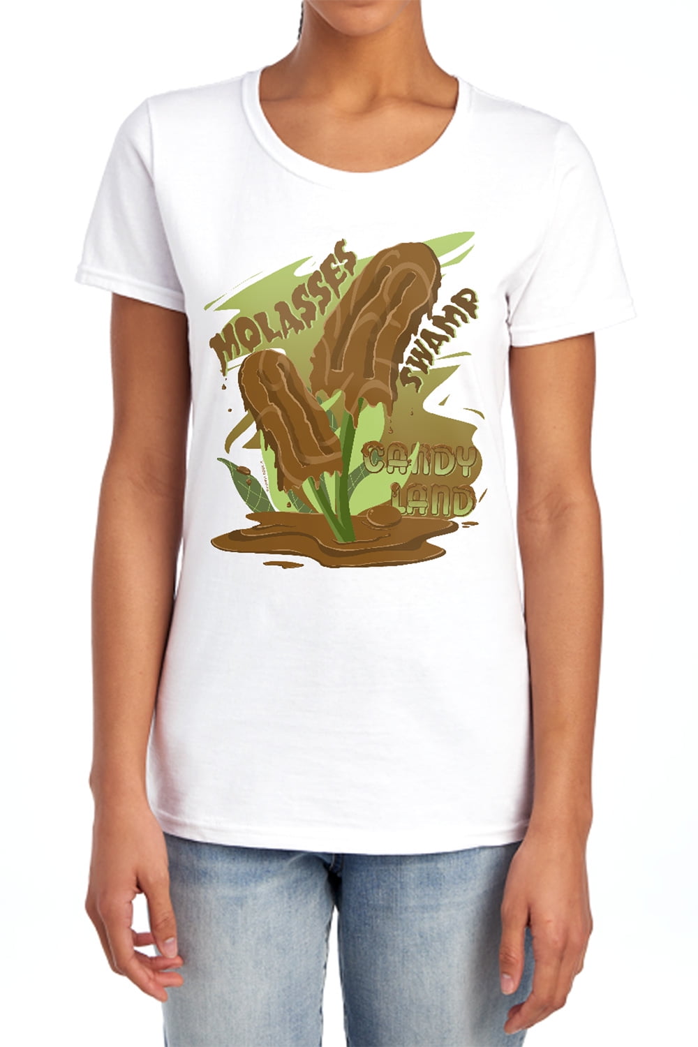 Candy Land Melting Molasses Popsicle V2 Women's T Shirt, White, Medium ...