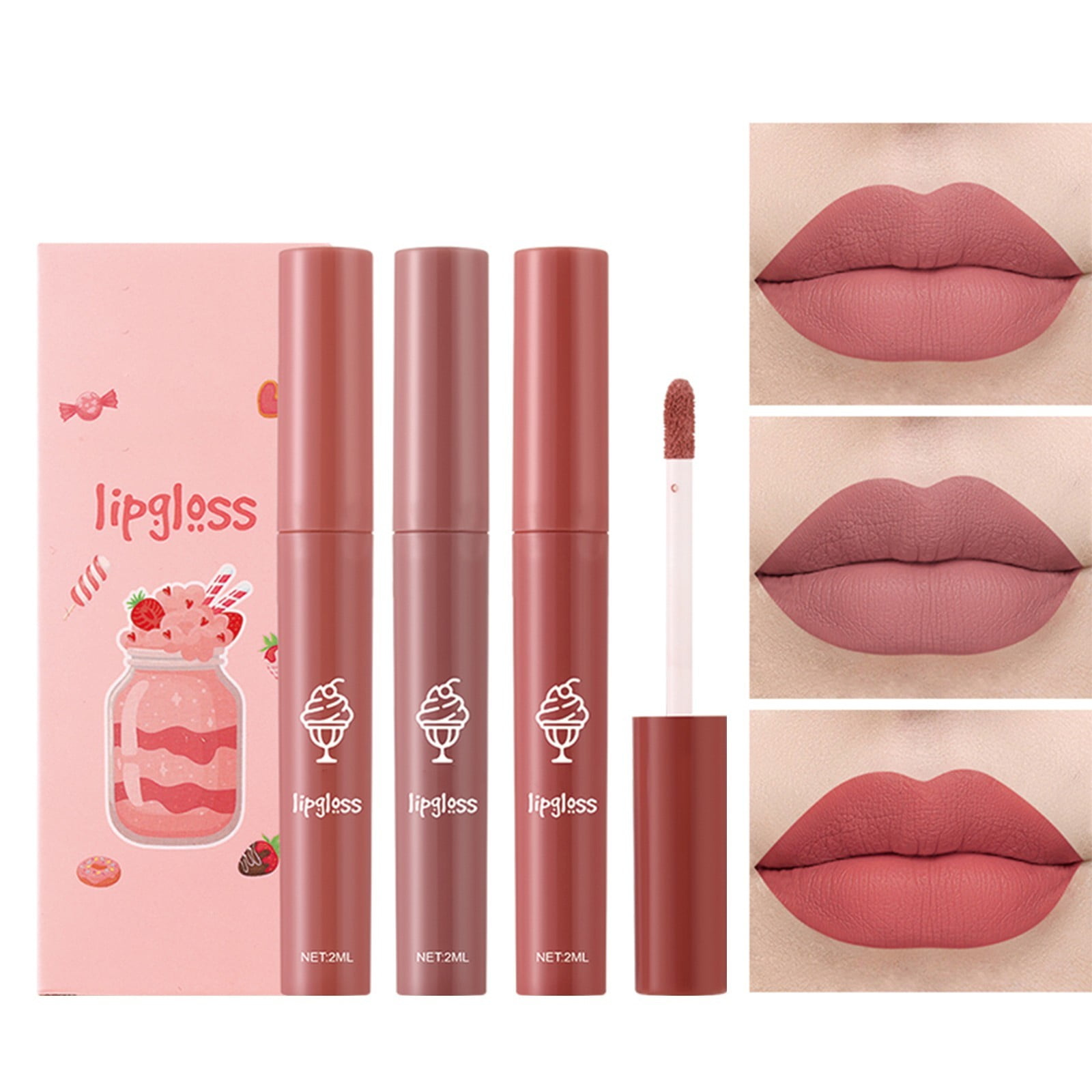 Candy Lipstick Lip Gloss for Teenagers Kissing Roll on Lip Gloss ...