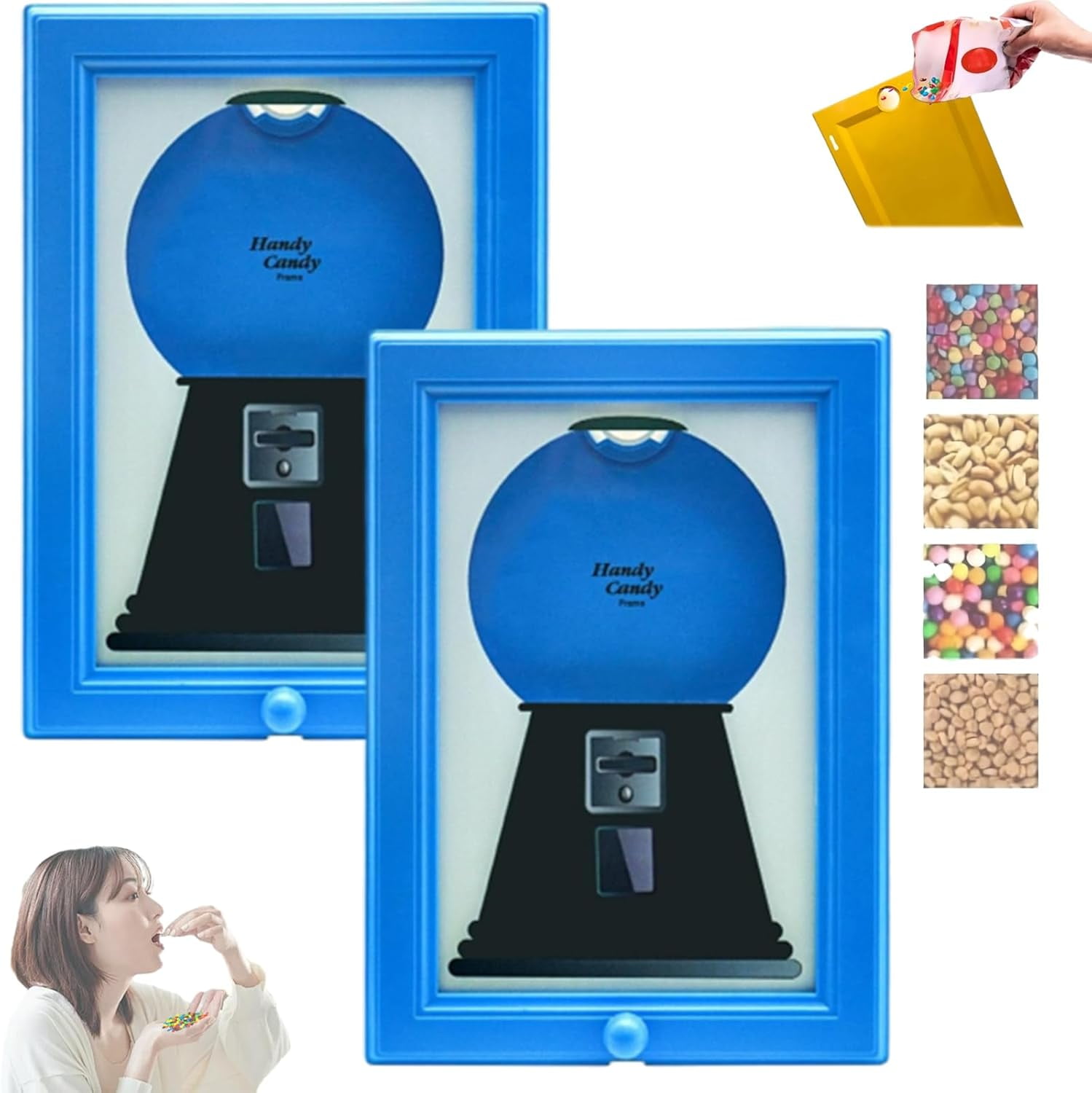 Candy Machine Picture Frame Dispenser, Wall Mounted Candy Dispenser ...