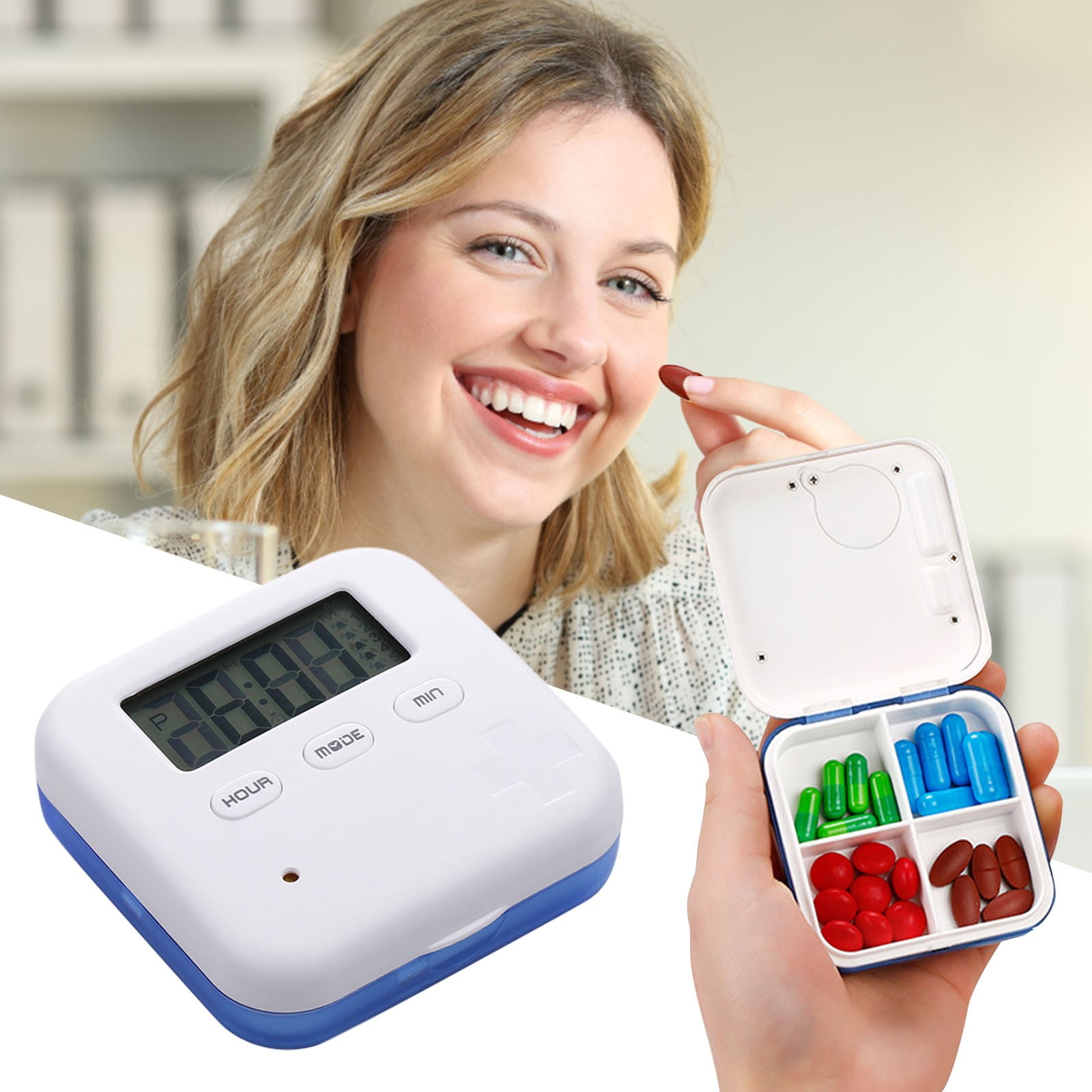 Candy Organizer,Portable Medicine Box Daily Medicine Organizer Box with ...