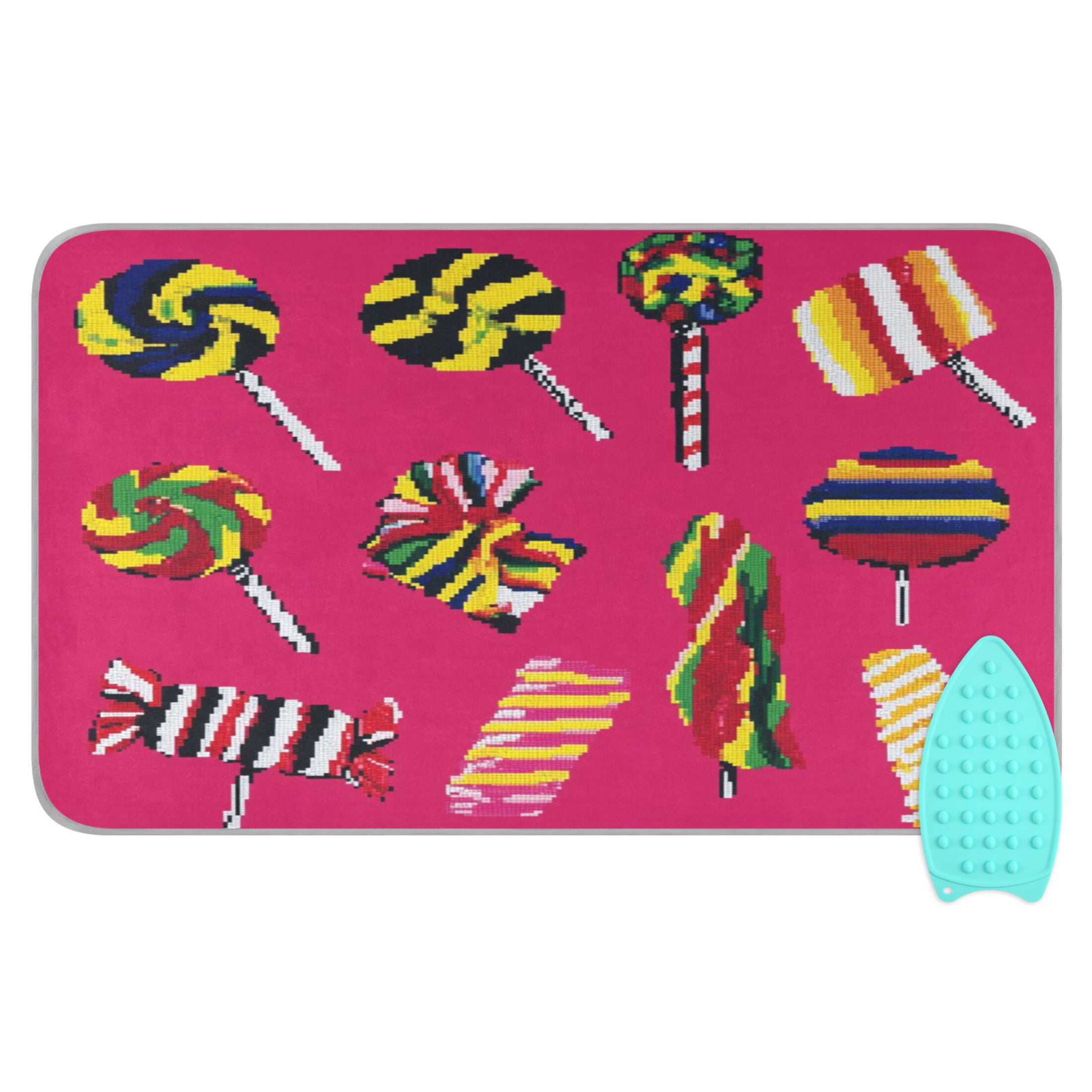 Candy Pattern Portable Ironing Mat, Heat-Resistant, Dual-Sided ...