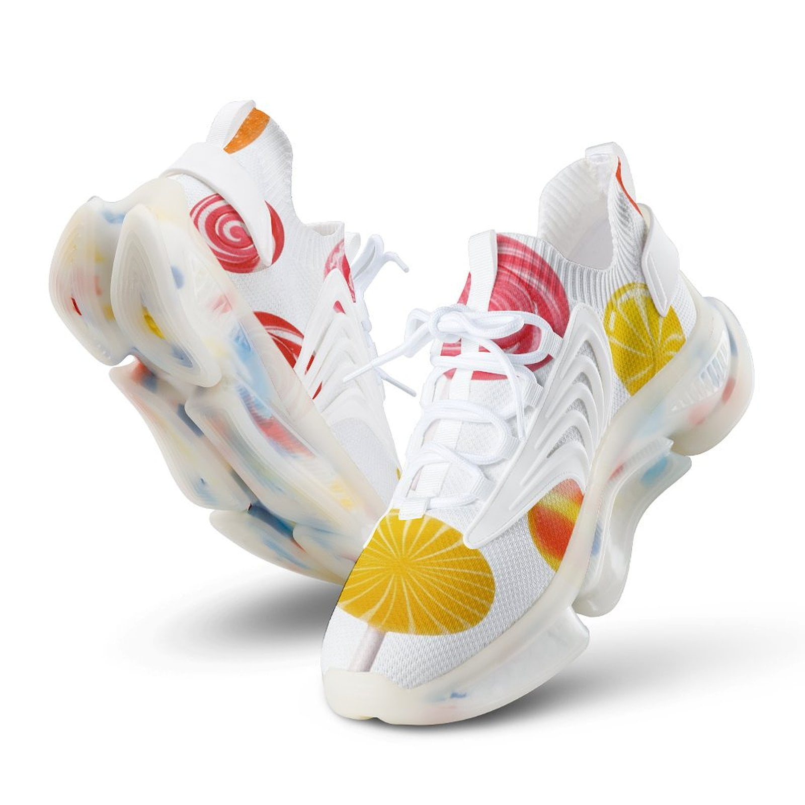 Candy Pattern Rainbow Lollipop Walking Shoes for Men Woman Lightweight ...