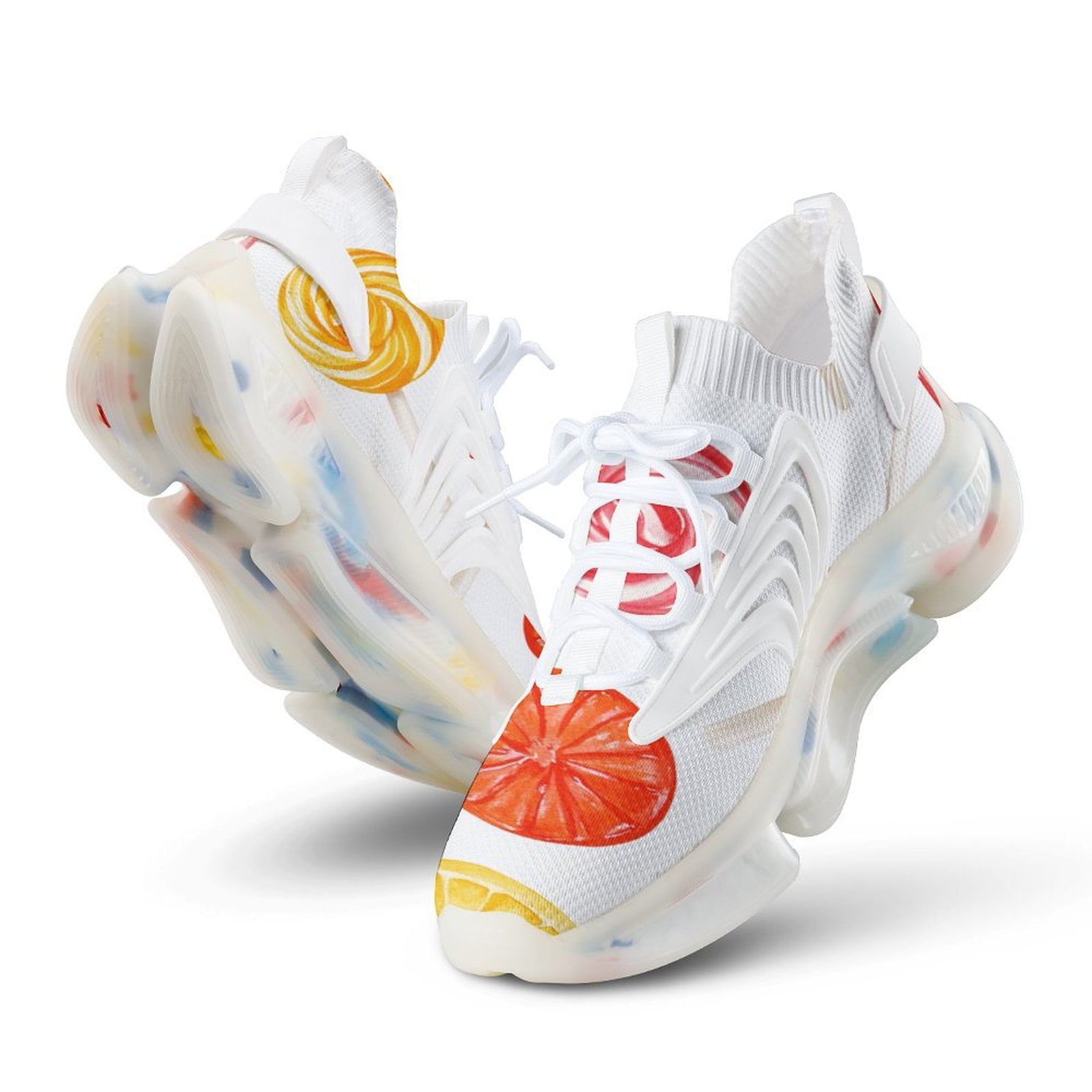 Candy Pattern Rainbow Lollipop Walking Shoes for Men Woman Lightweight ...