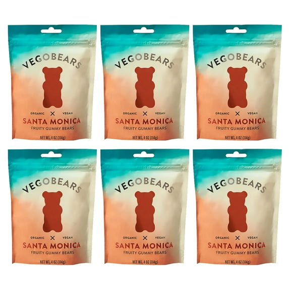 Candy People VegoBears Santa BCF26 Monica Vegan Gummy Bears Organic ...