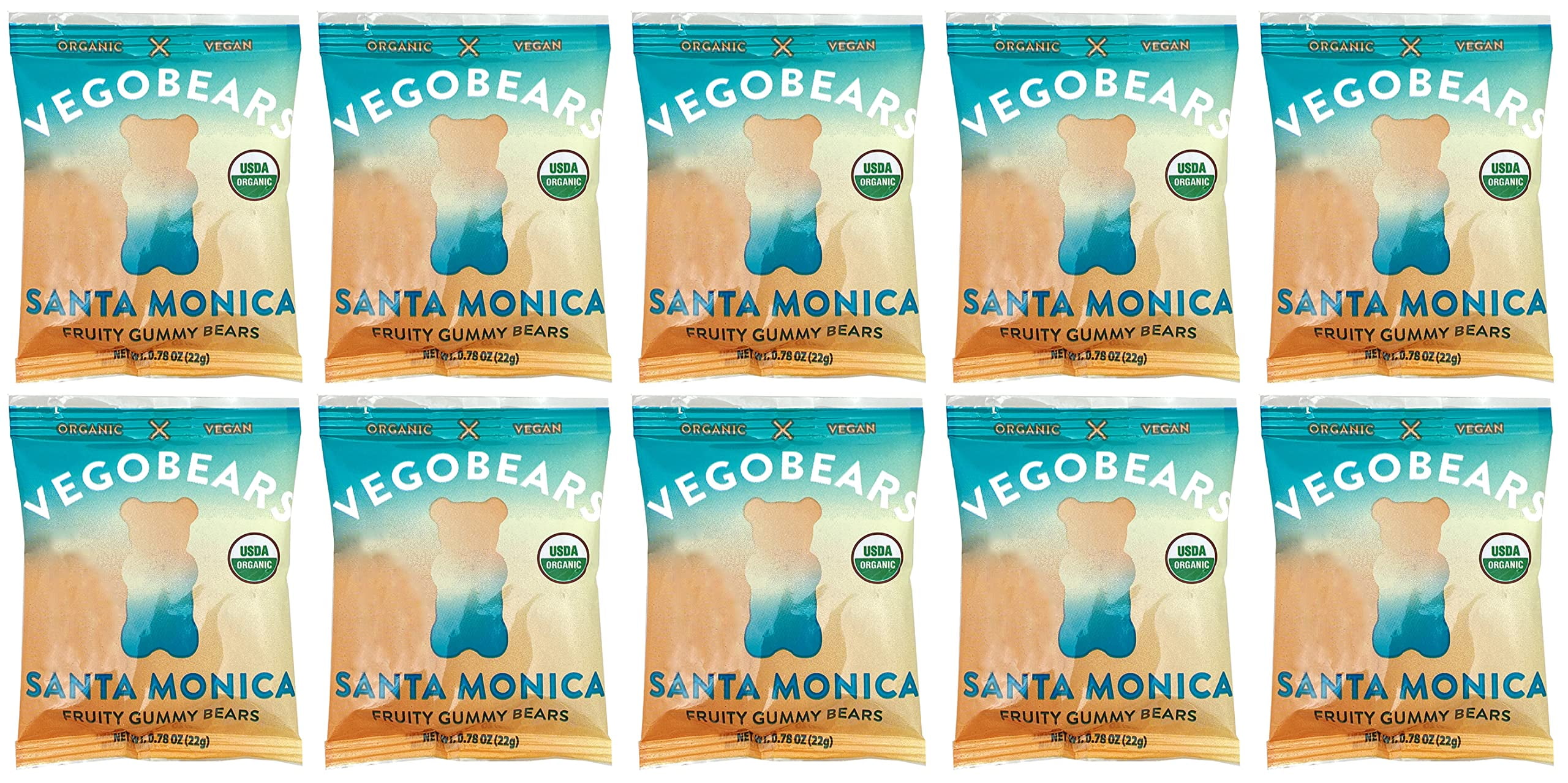 Candy People VegoSanta DMF15 Monica Vegan Gummy Snack Packs Organic ...