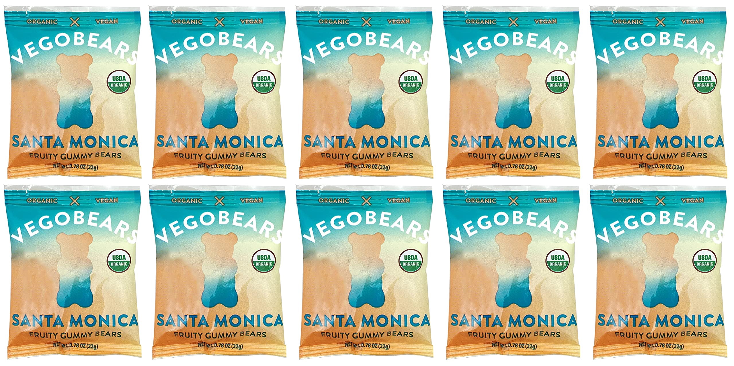 Candy People VegoSanta MFF30 Monica Vegan Gummy Snack Packs Organic ...