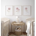 Candy Pink Hydrangea Prints Watercolor Floral Wall Art Minimal Decor ...