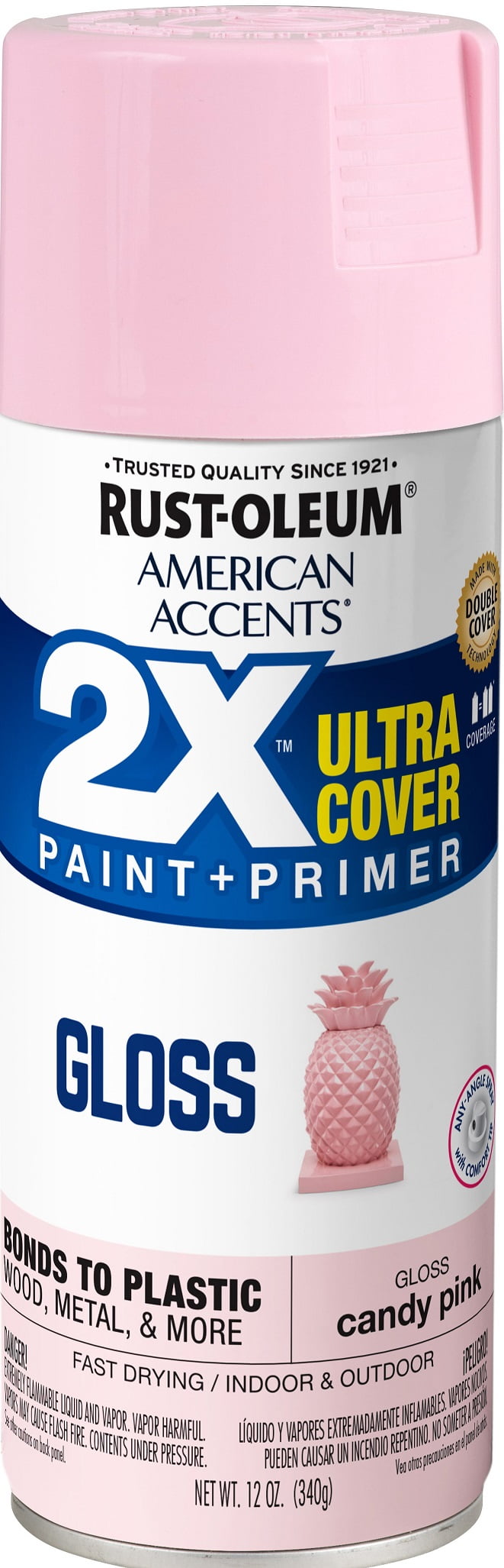 Candy Pink, Rust-Oleum American Accents 2X Ultra Cover Gloss Spray ...