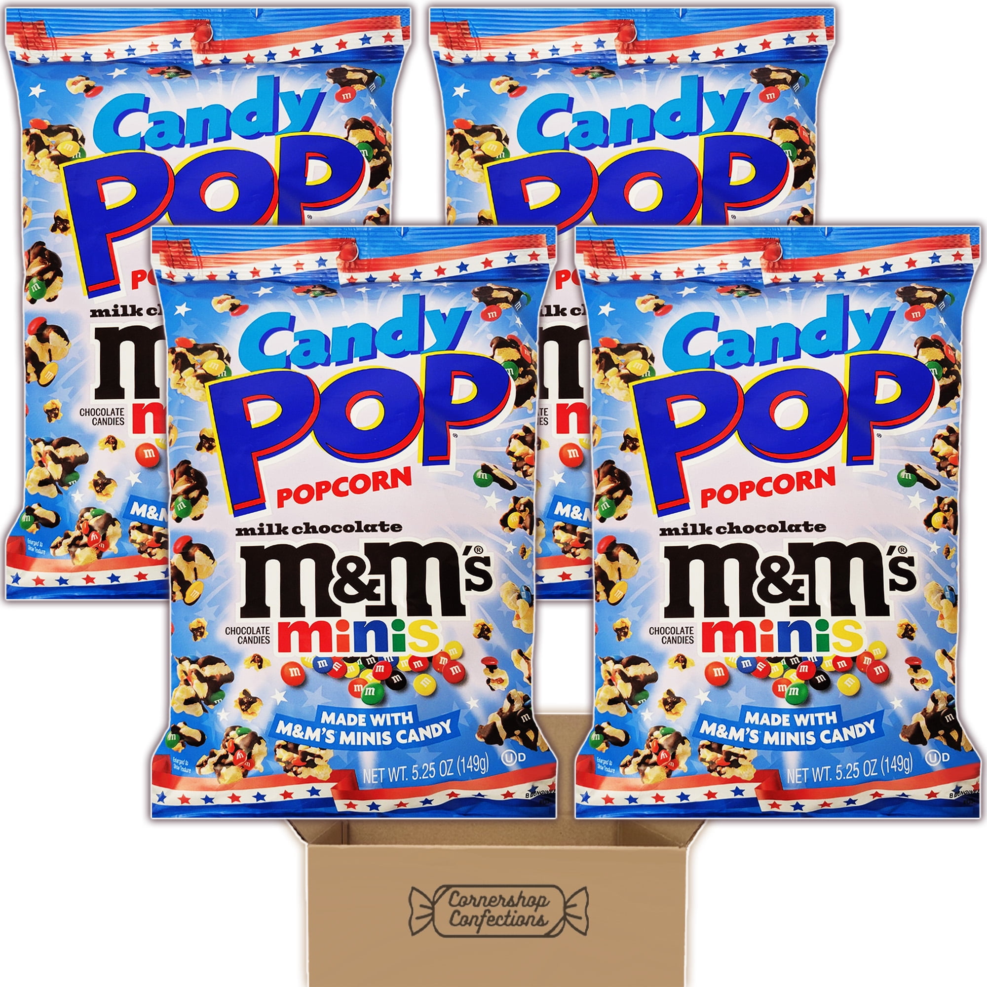 Candy Pop Bulk Pack - M&M's - 4 Individually Sealed 5.25 Ounce Bags ...