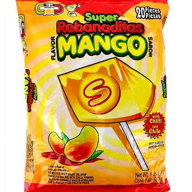 Candy Pop Super Rebanadita Mango Display 20 Cnt - Walmart.com