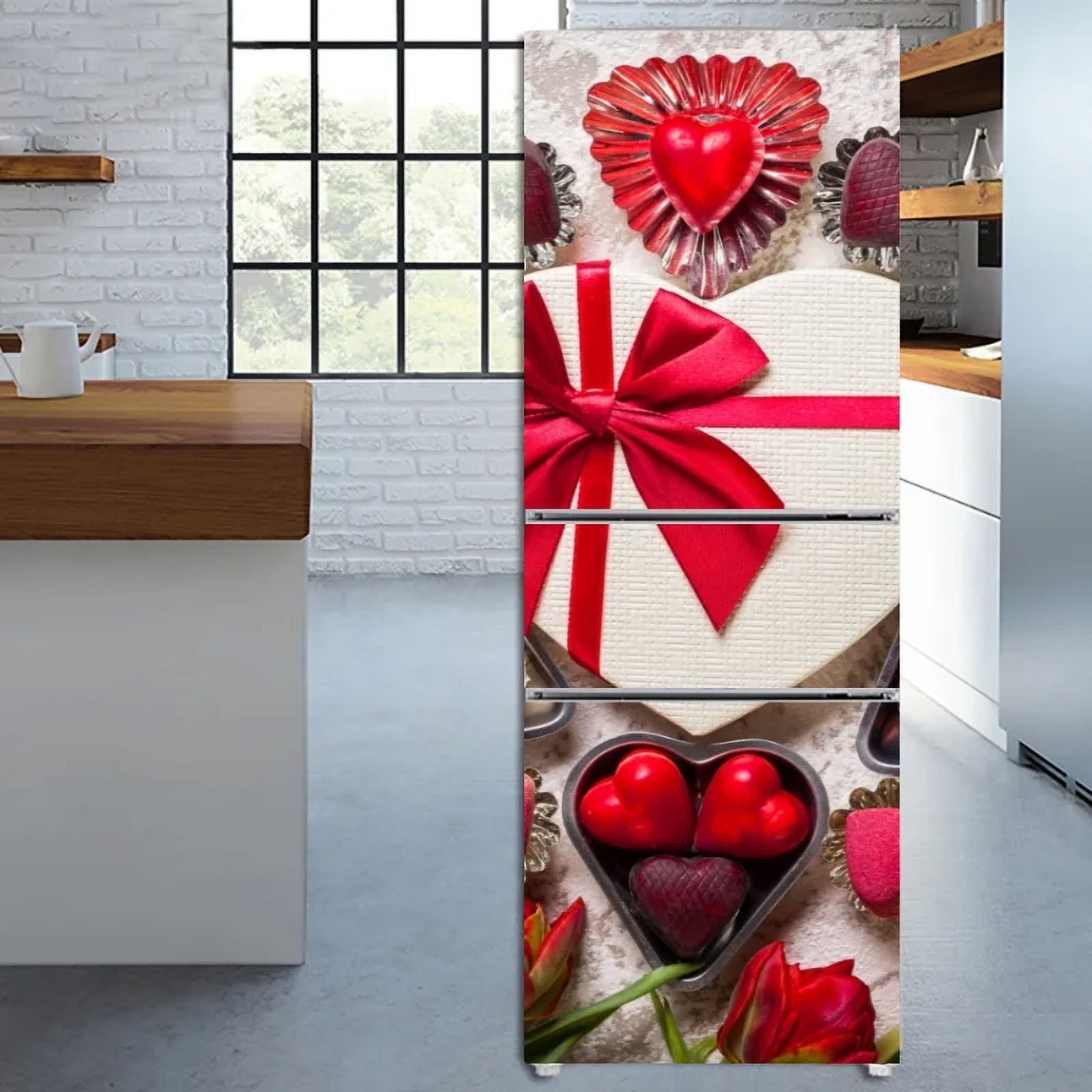 Candy Print Kitchen Fridge Decorative Stickers PVC Waterproof Duplex ...