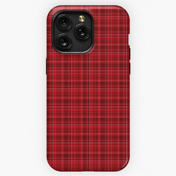 Candy Red Fashion Tartan Plaid Pattern iPhone Case 17 through 11 Pro Max - Walmart.com