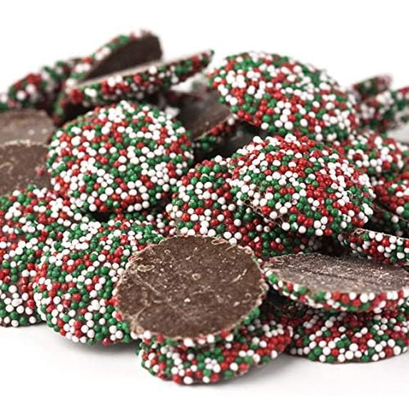 Candy Retailer Dark Chocolate Christmas Nonpareils 1 Lb - Walmart.com