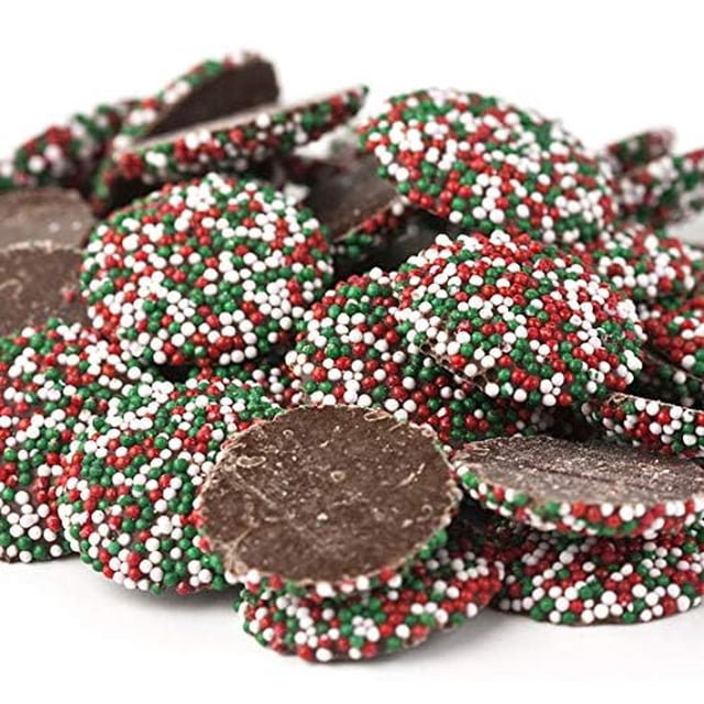 Candy Retailer Dark Chocolate Christmas Nonpareils 1 Lb - Walmart.com