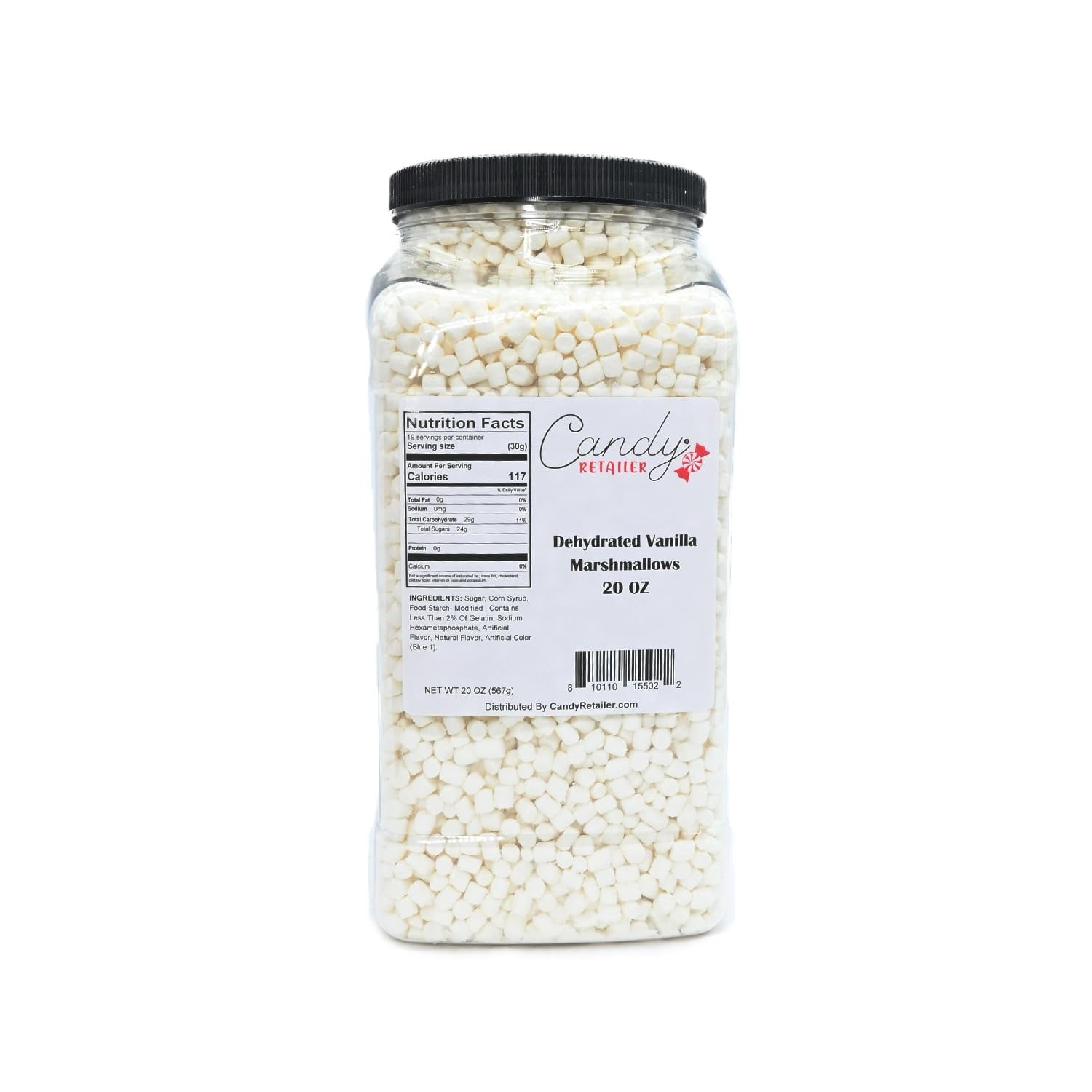 Candy Retailer Dehydrated Mini Vanilla Marshmallows, Flavored, 20 ...