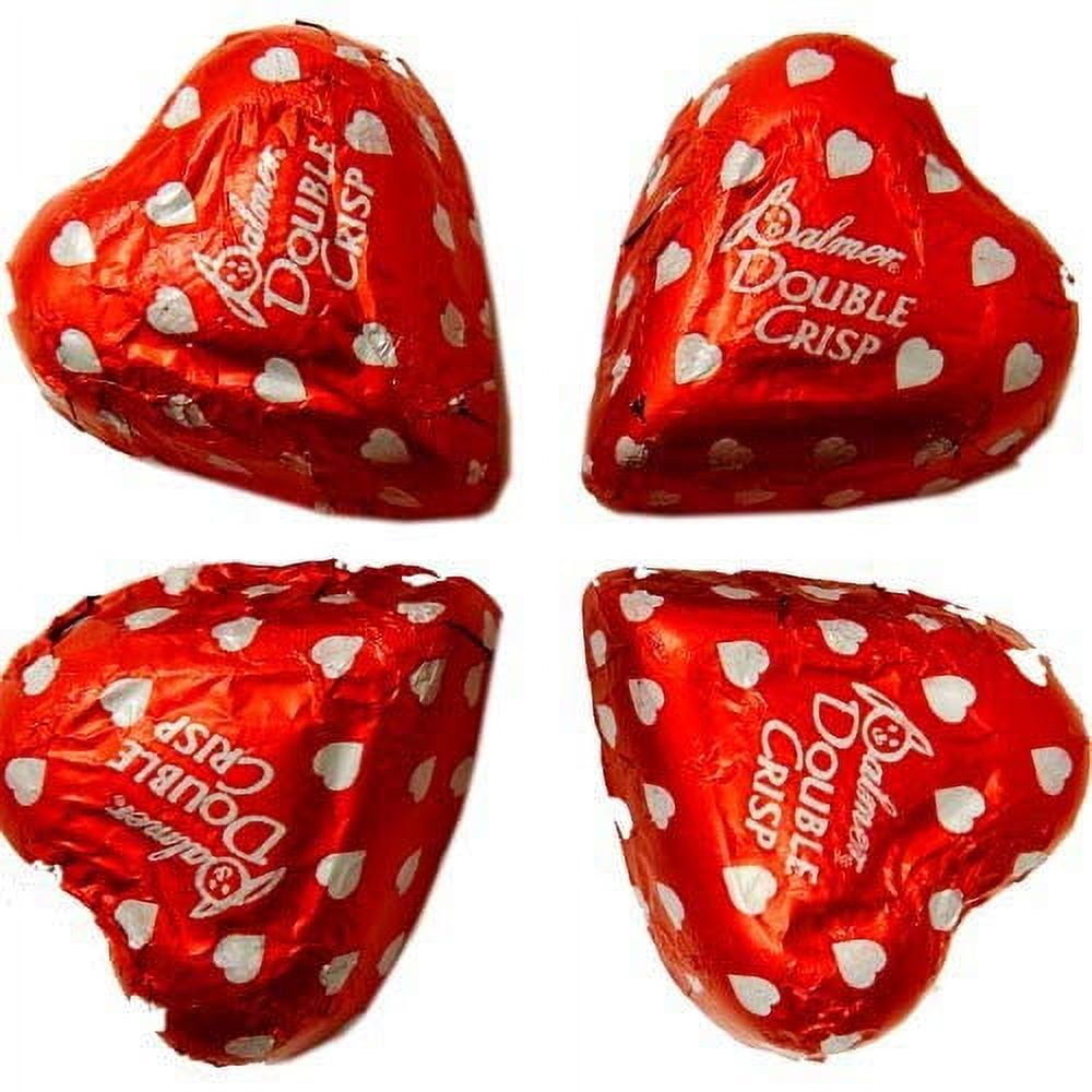 Candy Retailer Foil Wrapped Chocolate Double Crisp Hearts 1 Lb ...