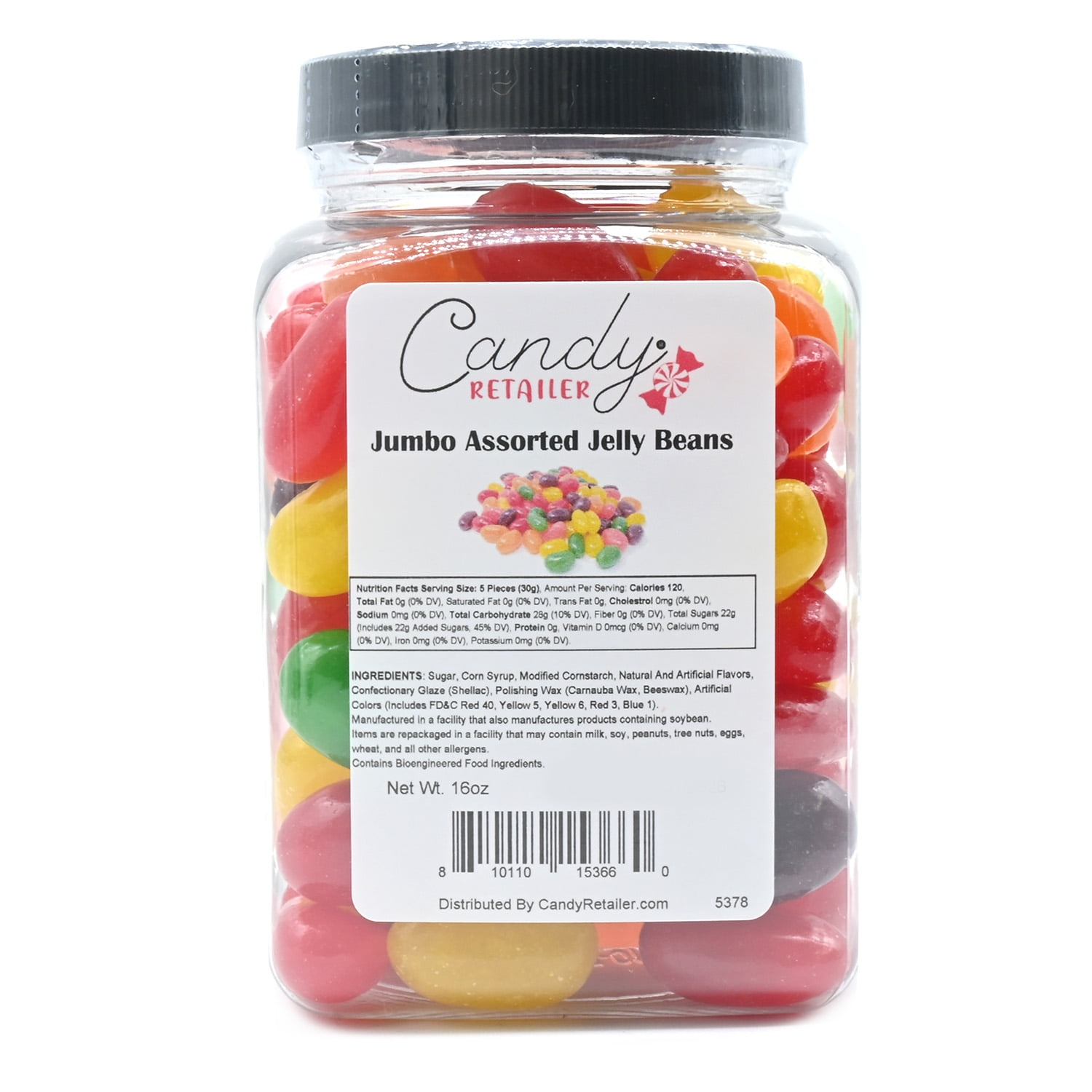 Candy Retailer Jumbo Jelly Beans (Assorted, 1 Lb) - Walmart.com