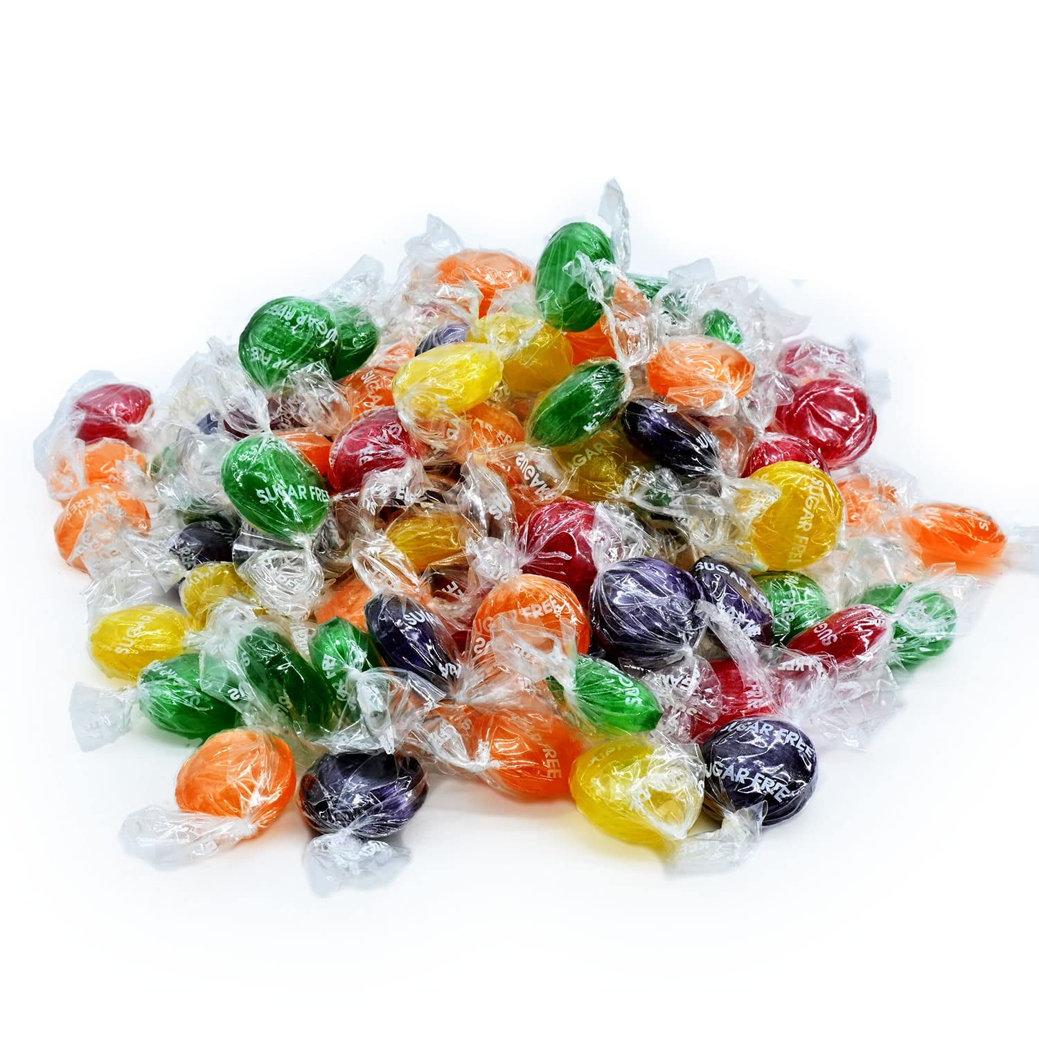 Candy Retailer Sugar Free Buttons Hard Candy (Assorted Fruit, 1 Lb ...