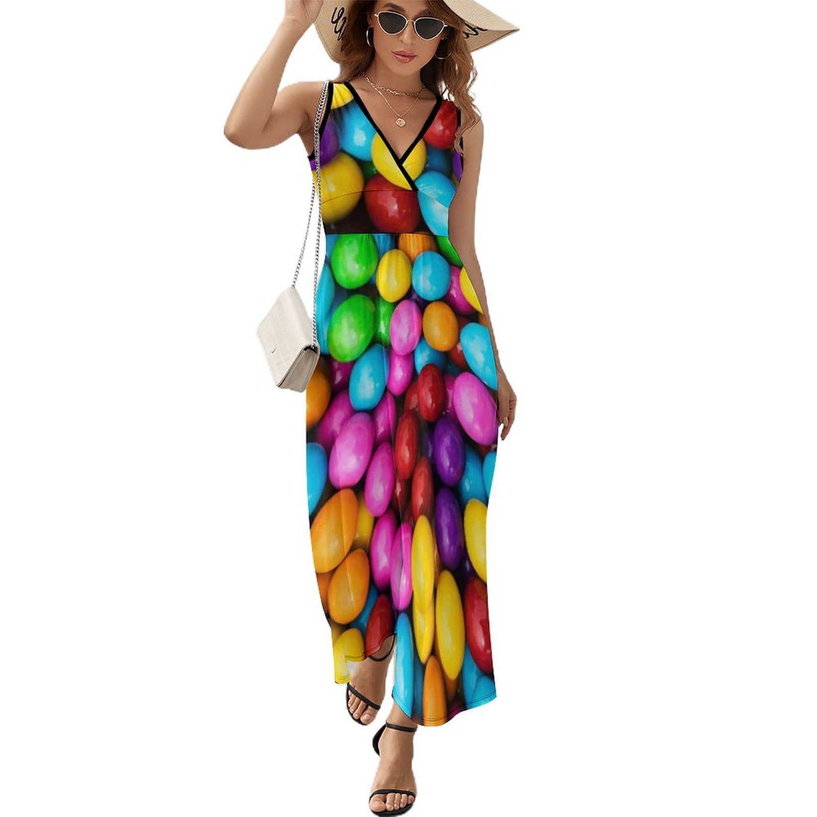 Candy: Round Candy Shell Covered Chocolates Sleeveless Dress dresses ...