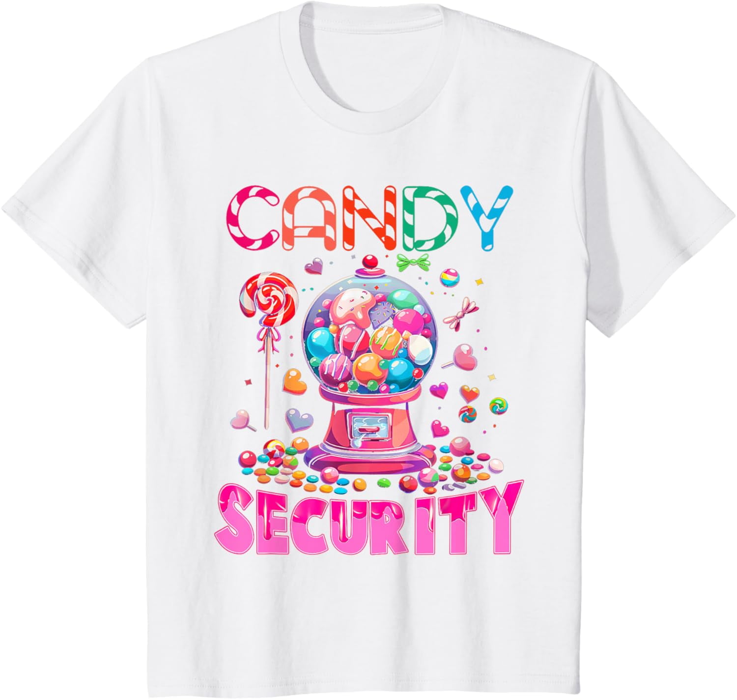 Candy Security Candyland Costume Kids Teens Adult T-ShirtMen and women ...