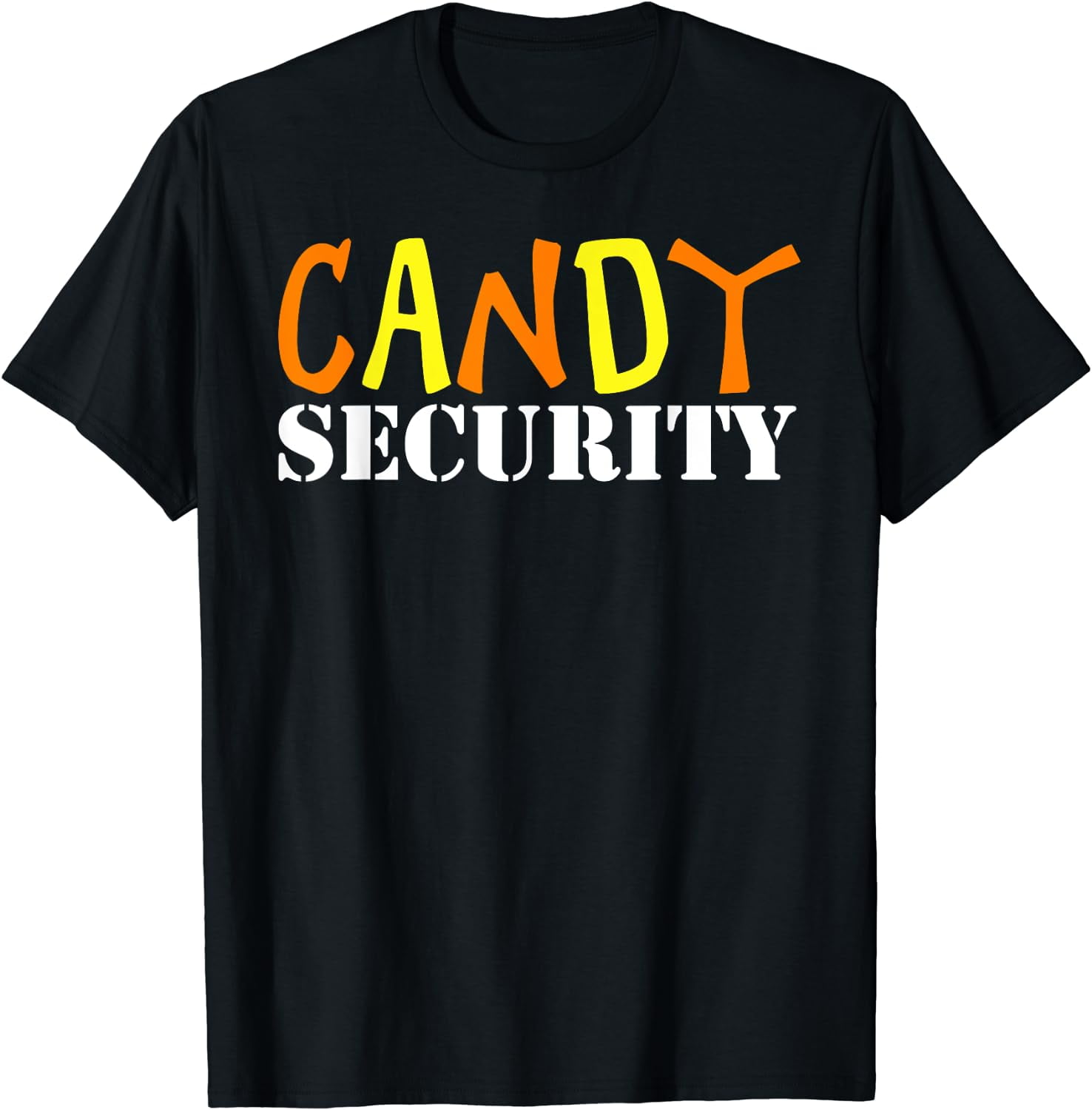 Candy Security Easy Halloween Costume for Lazy Adult Mom Dad T-Shirt ...