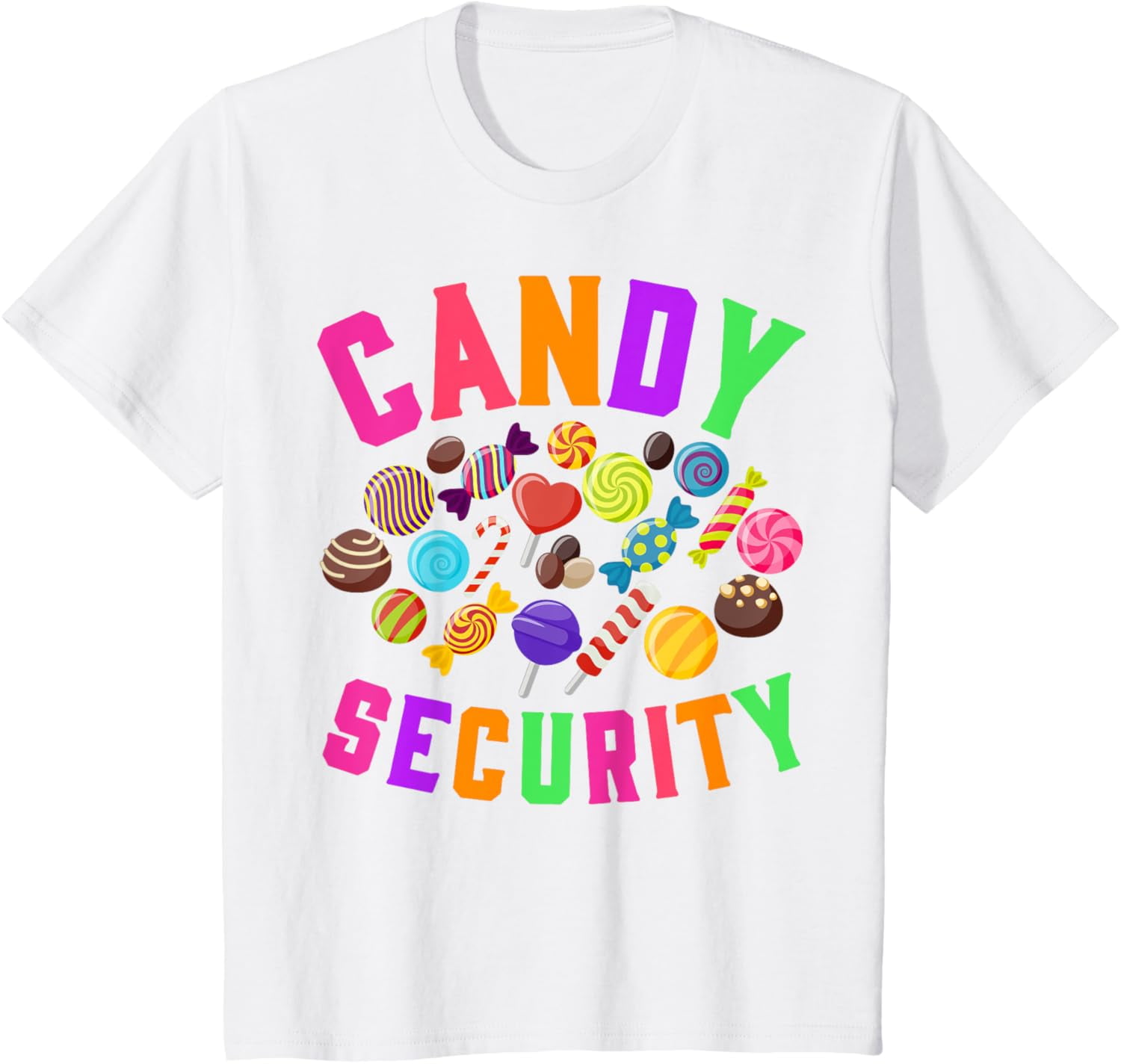 Candy Security Funny Halloween Party Costume Boys Girls Kids T-ShirtMen ...