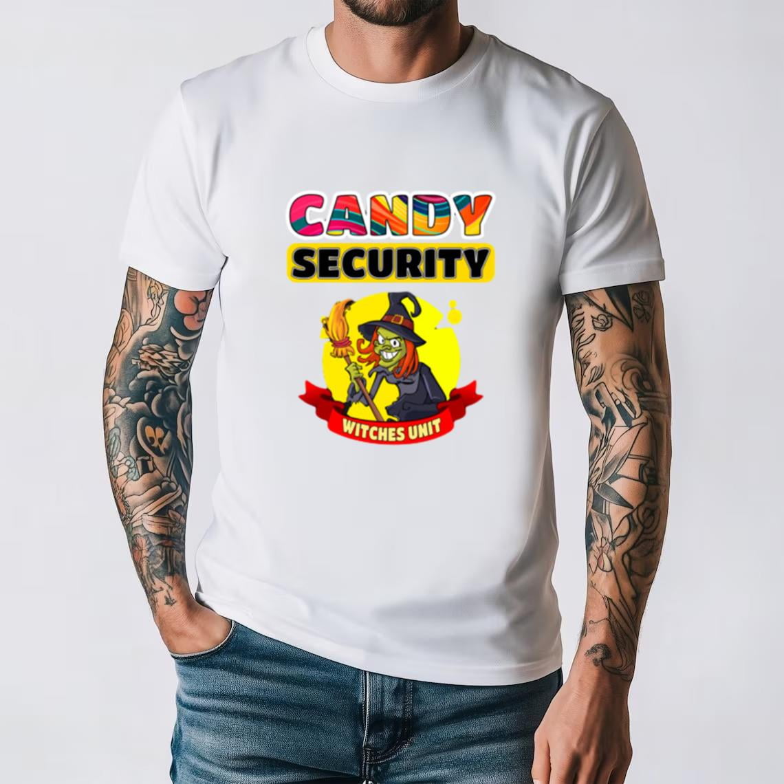 Candy Security Halloween Costume Unisex T-shirt Funny Party Group ...