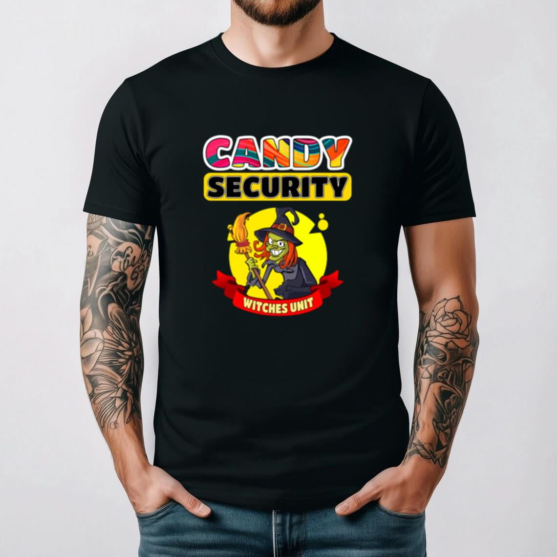 Candy Security Halloween Costume Unisex T-shirt Funny Party Group ...