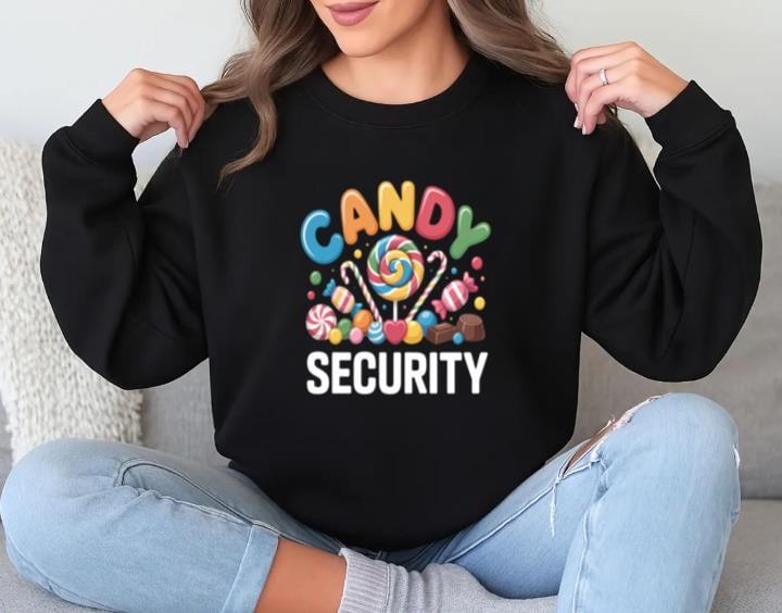 Candy Security Protecting Halloween Treats Funny Quote Sweatshirt, up ...