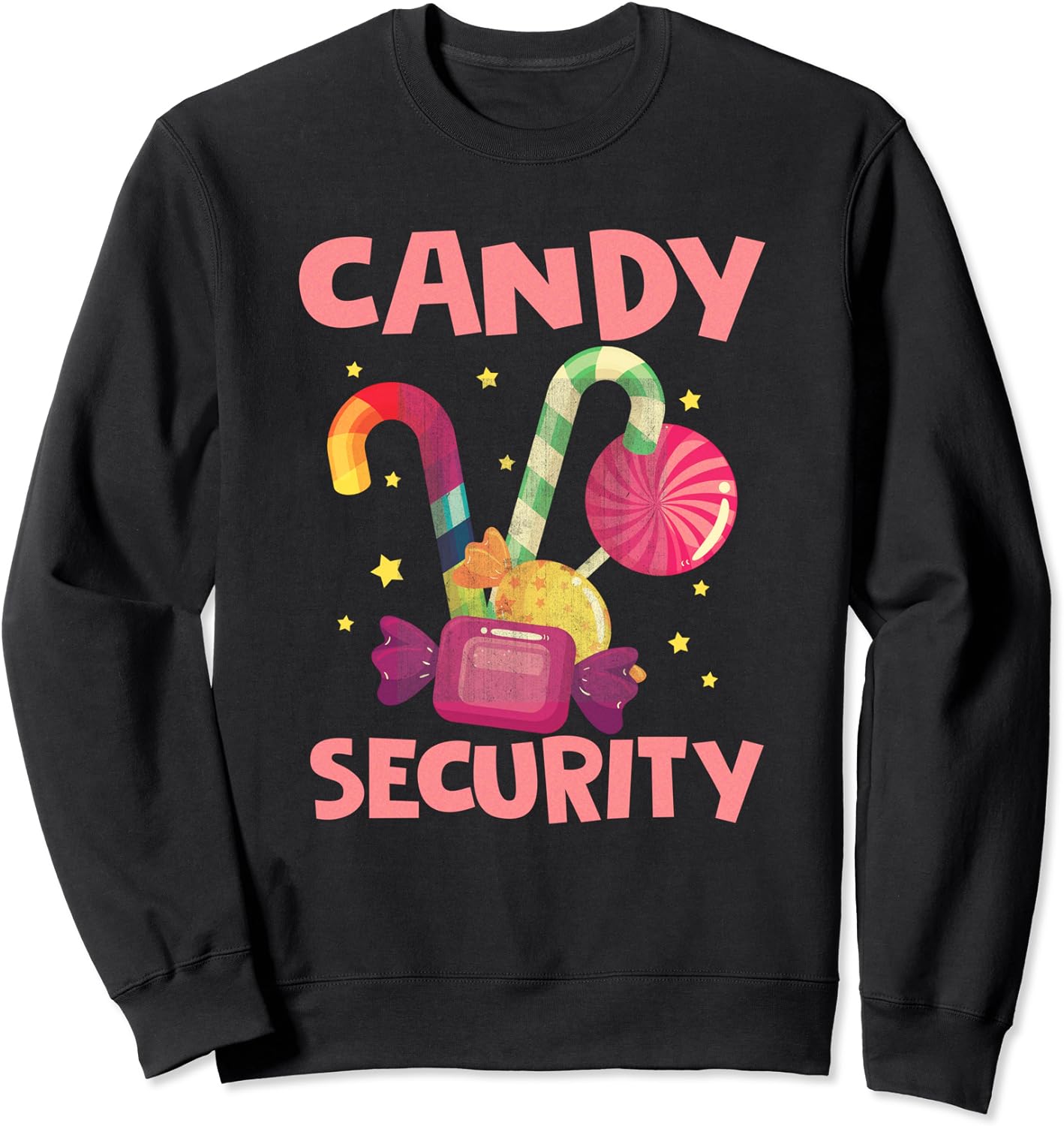 Candy Security Sweet Lover Lollipop Candy Cane Women Sweatshirt ...