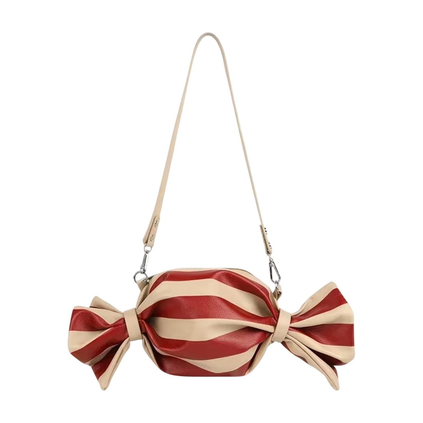 Candy Shaped Shoulder Bag Underarm Bag Leisure Travel Storage Handbag ...