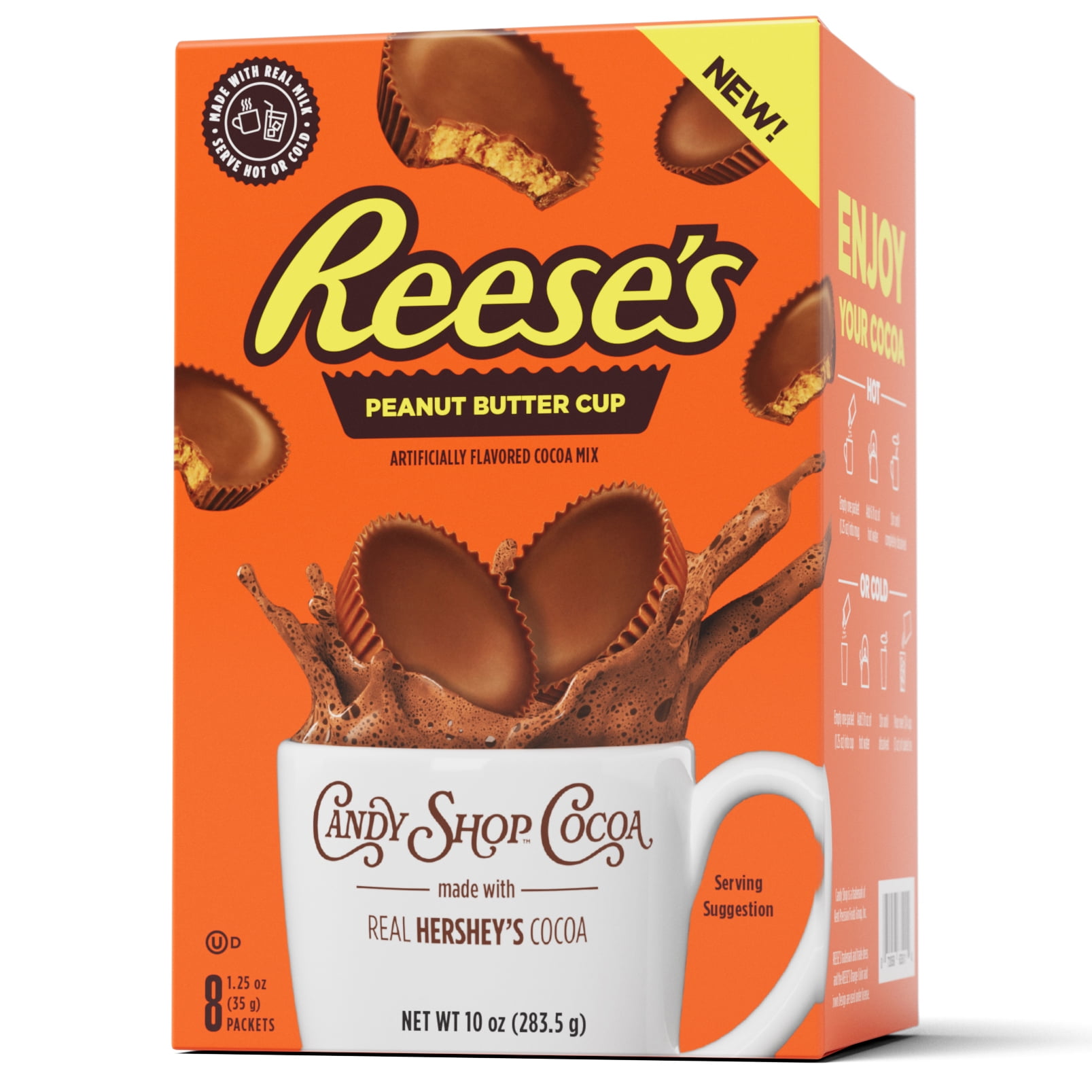 Candy Shop Cocoa REESE'S Peanut Butter Cup Powder Hot Chocolate, 1.25 ...