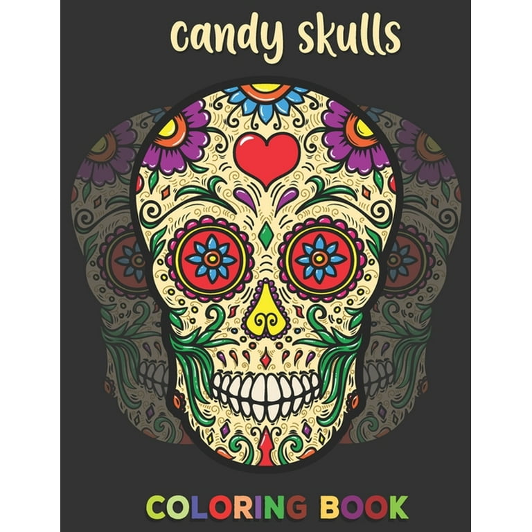 sugar candy skulls coloring pages