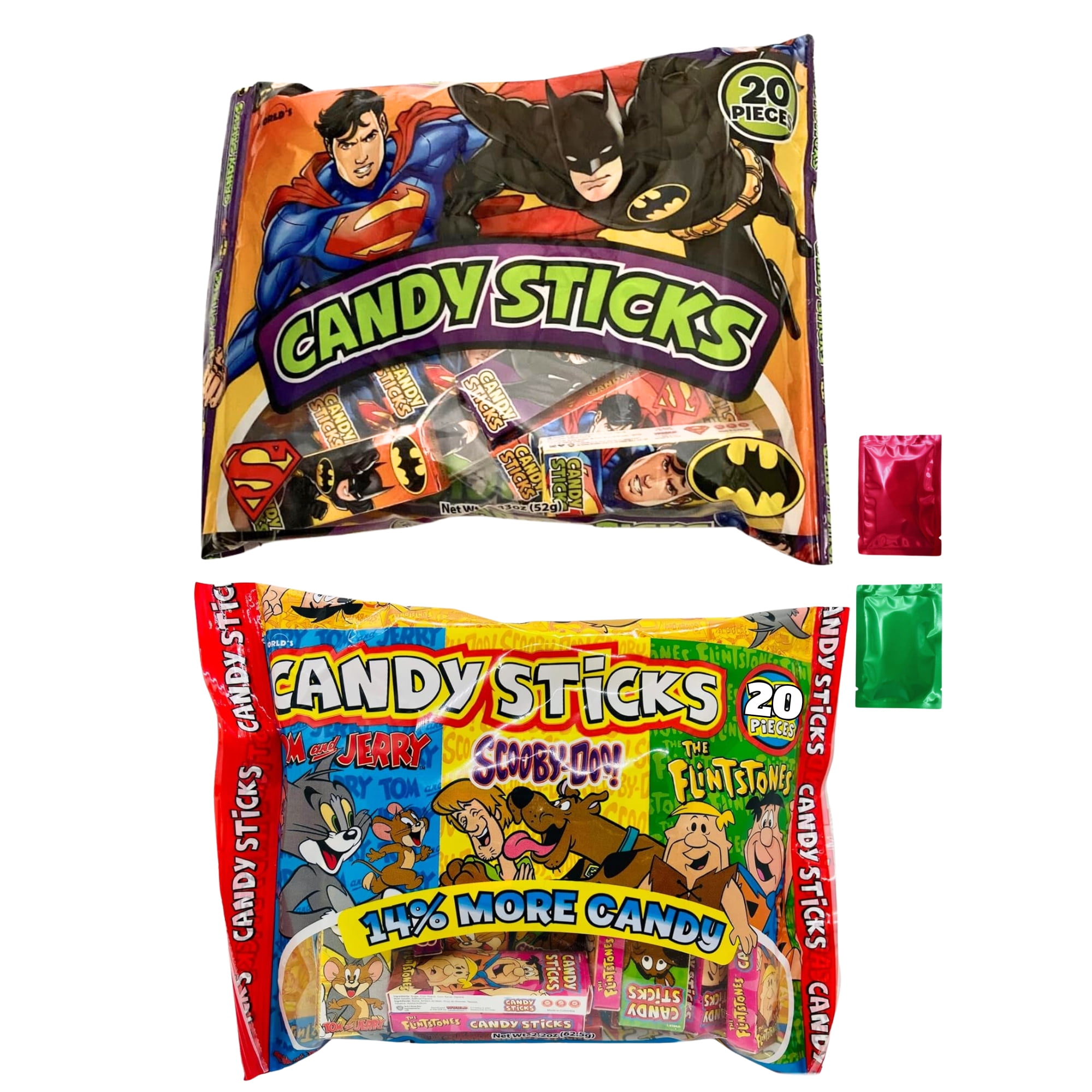 Candy Sticks Variety Pack Candy Mix Mini Boxes, 40 Individually Wrapped ...