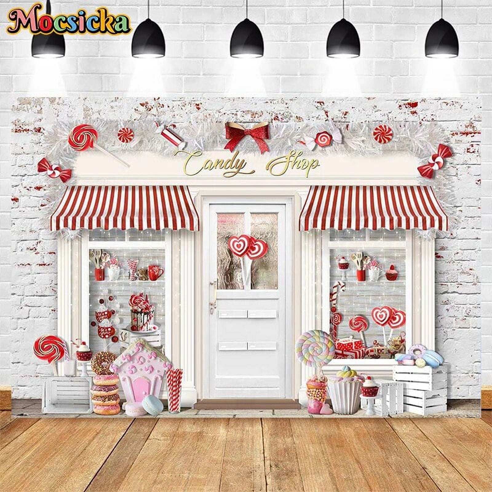 Candy Store Backdrop Children Birthday Portrait Photo Background Sweet ...
