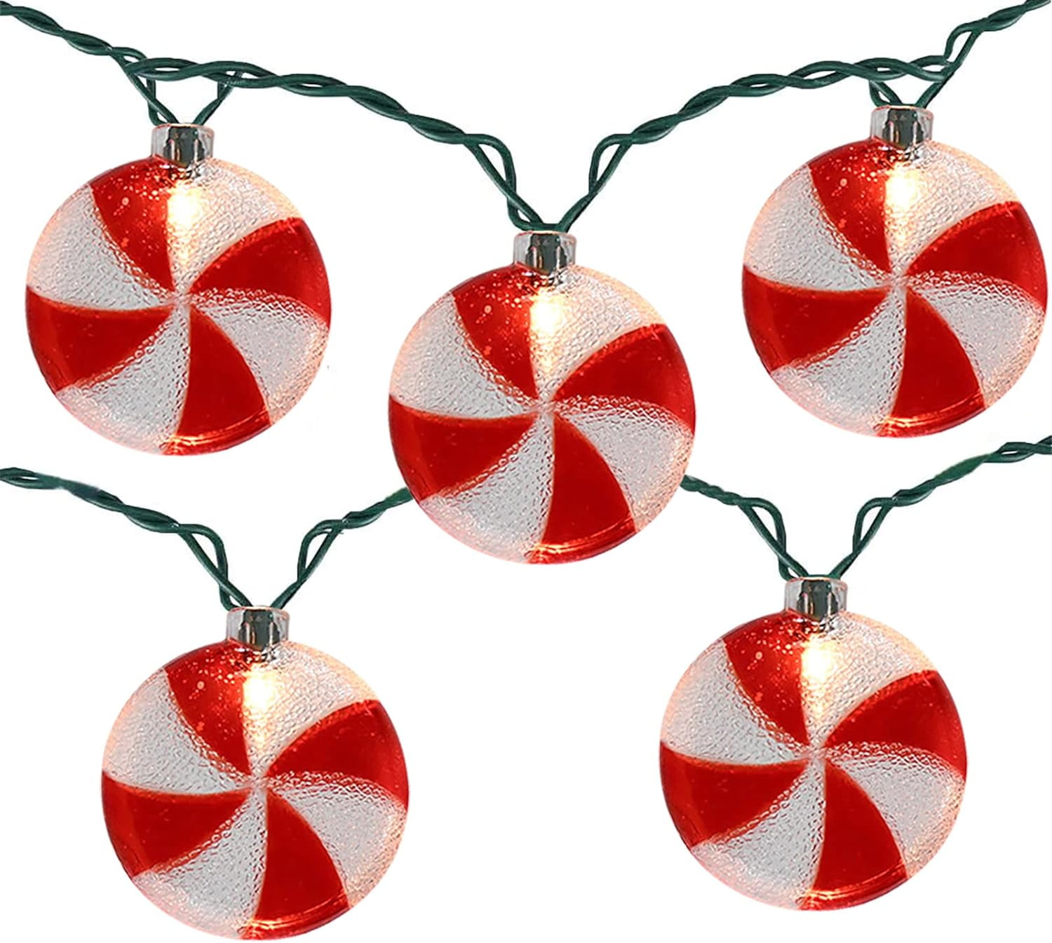 Candy String Lights, 8.5Ft Fun String Lights with 10 Round Lollipop ...