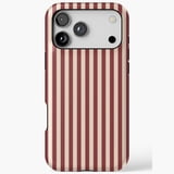 Candy Stripes Dark Red Minimalist Pattern Phone Case 17 11 12 13 14 15 ...
