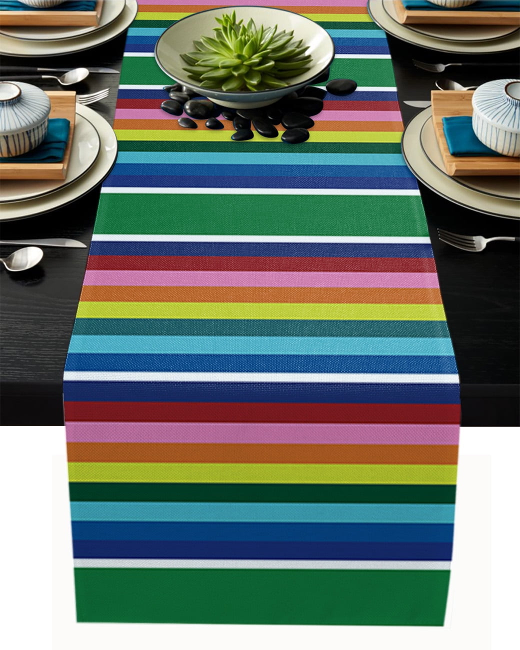 Candy Stripes Table Runner ration Home r Dinner Table ration Table r ...