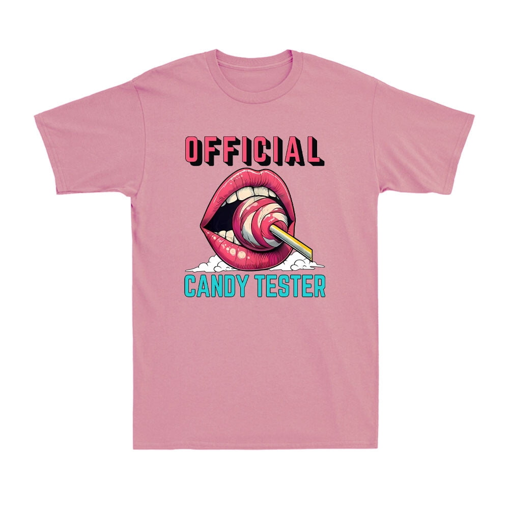 Candy Tester Sweet Lollipop Taster Candy Vintage Men'S Cotton T-Shirt ...