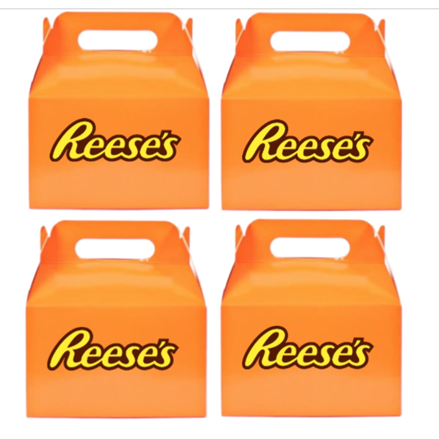 Candy Theme Happy Birthday Gabel Favor Boxes Orange Gift Boxes 12 Pack ...