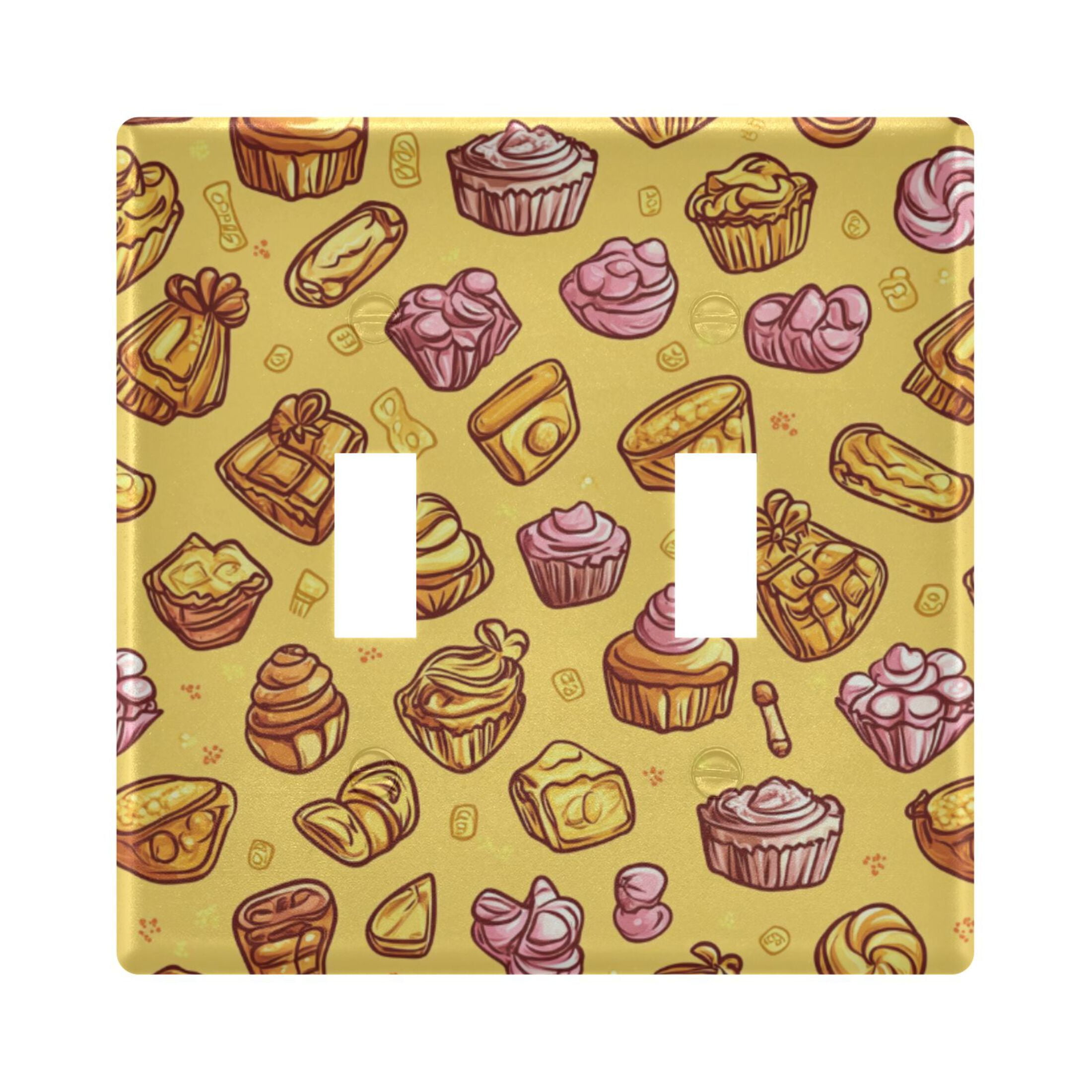 Candy Themed Retro Pattern Fireproof Switch Plate with Rounded Edges 2 ...