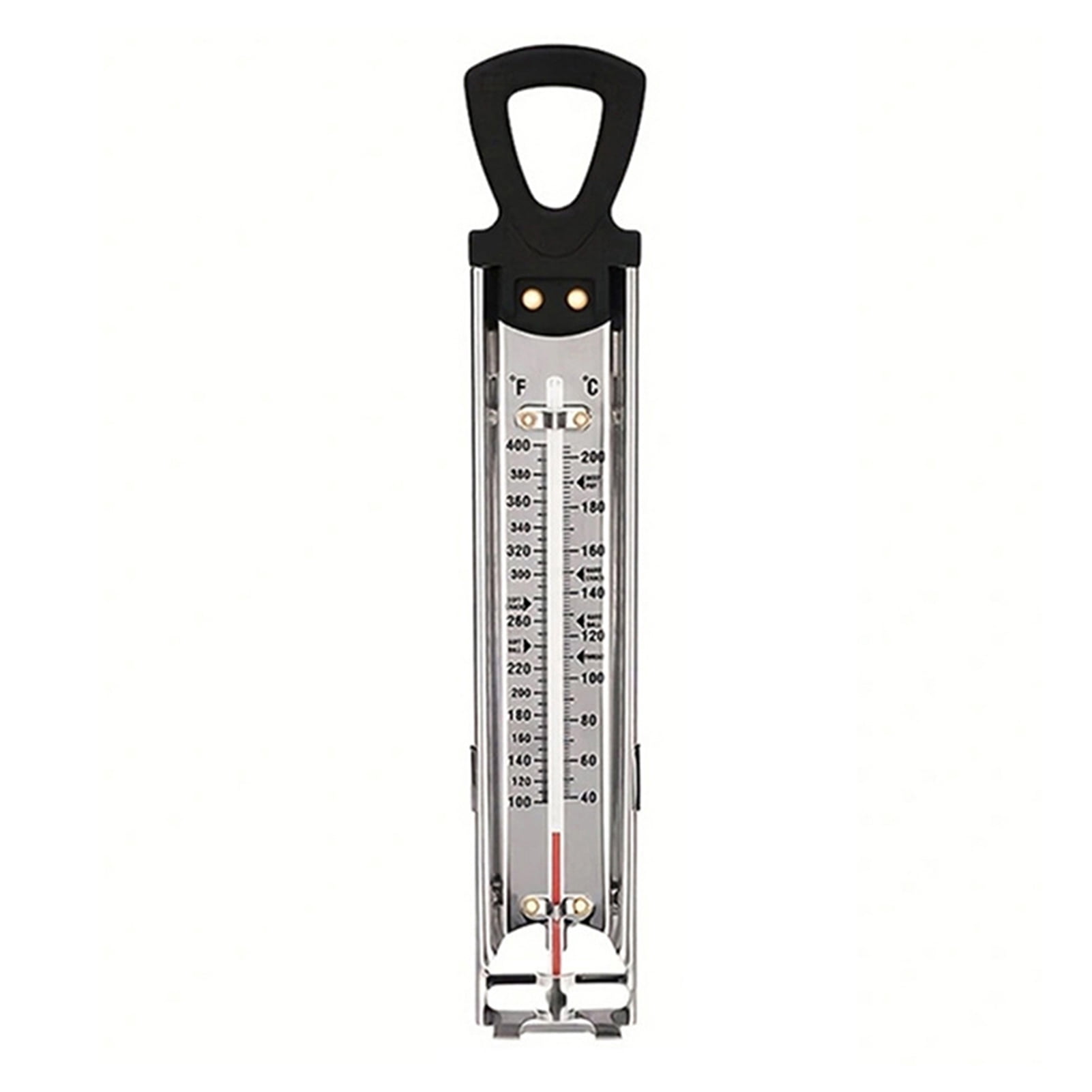Candy Thermometer 6-Zone Stainless Steel Clip-On Instant Read Cooking ...